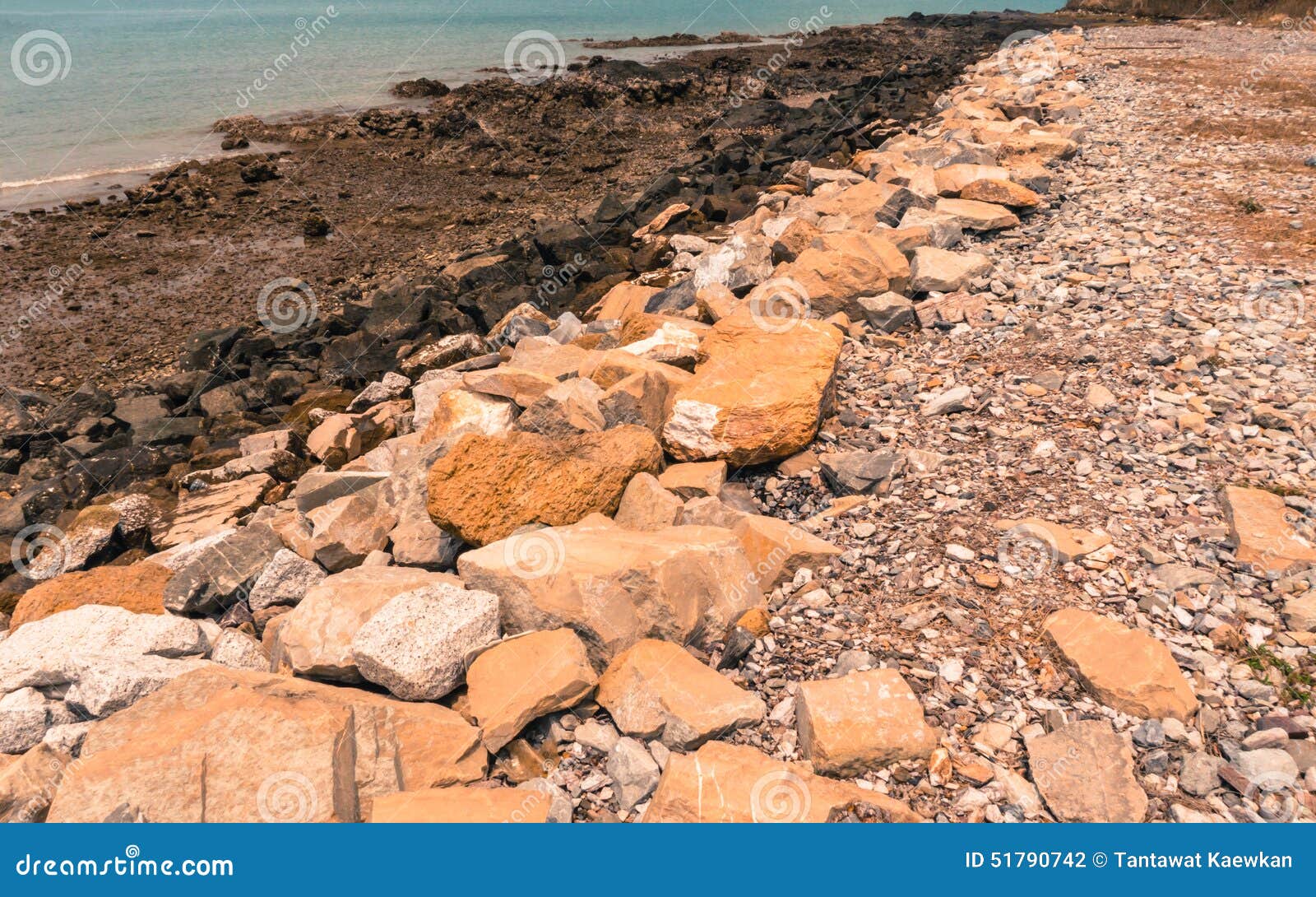 Stone beach stock photo. Image of landscape, vacation - 51790742