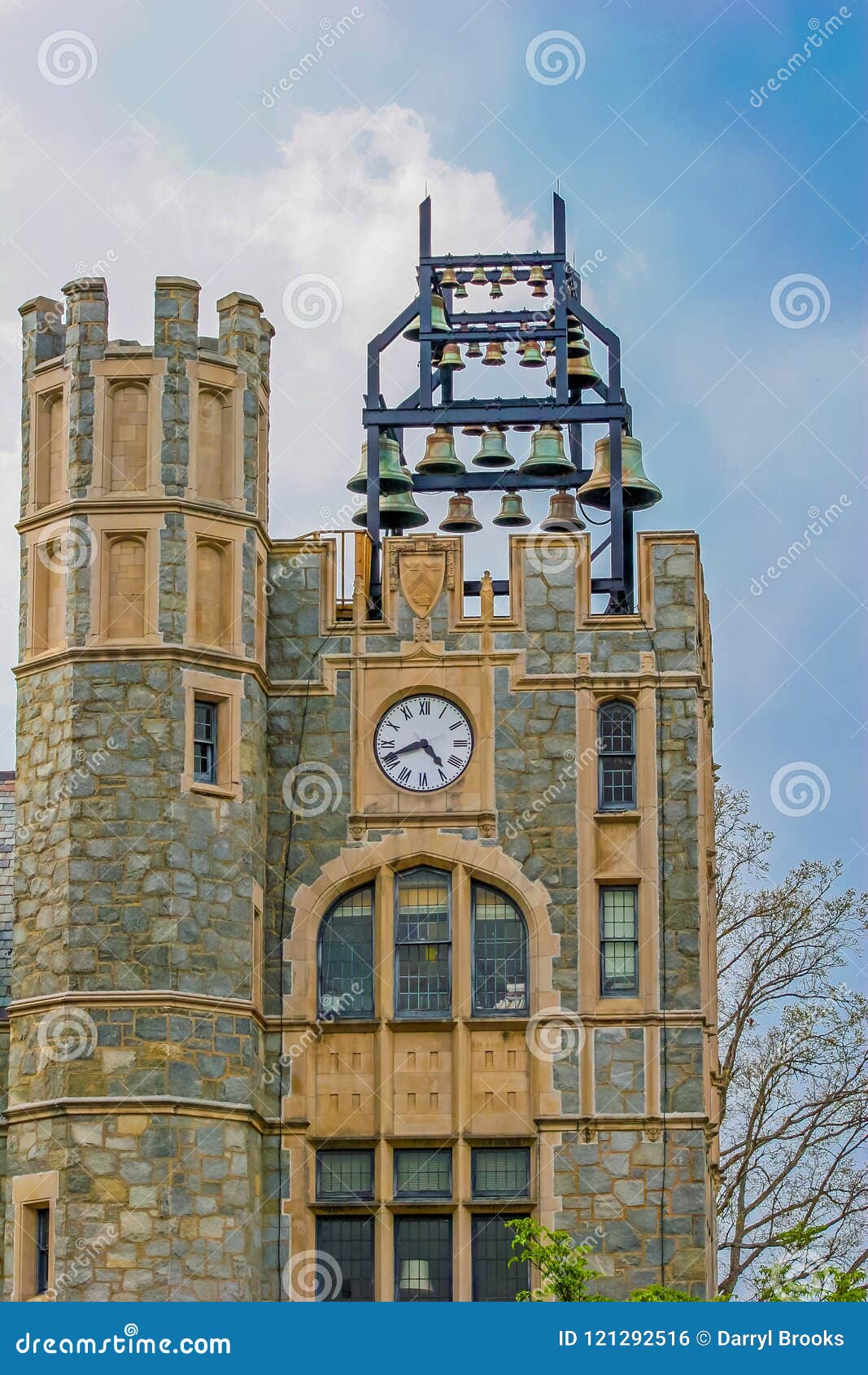 Stone Bell Tower stock photo. Image of building, tower - 121292516