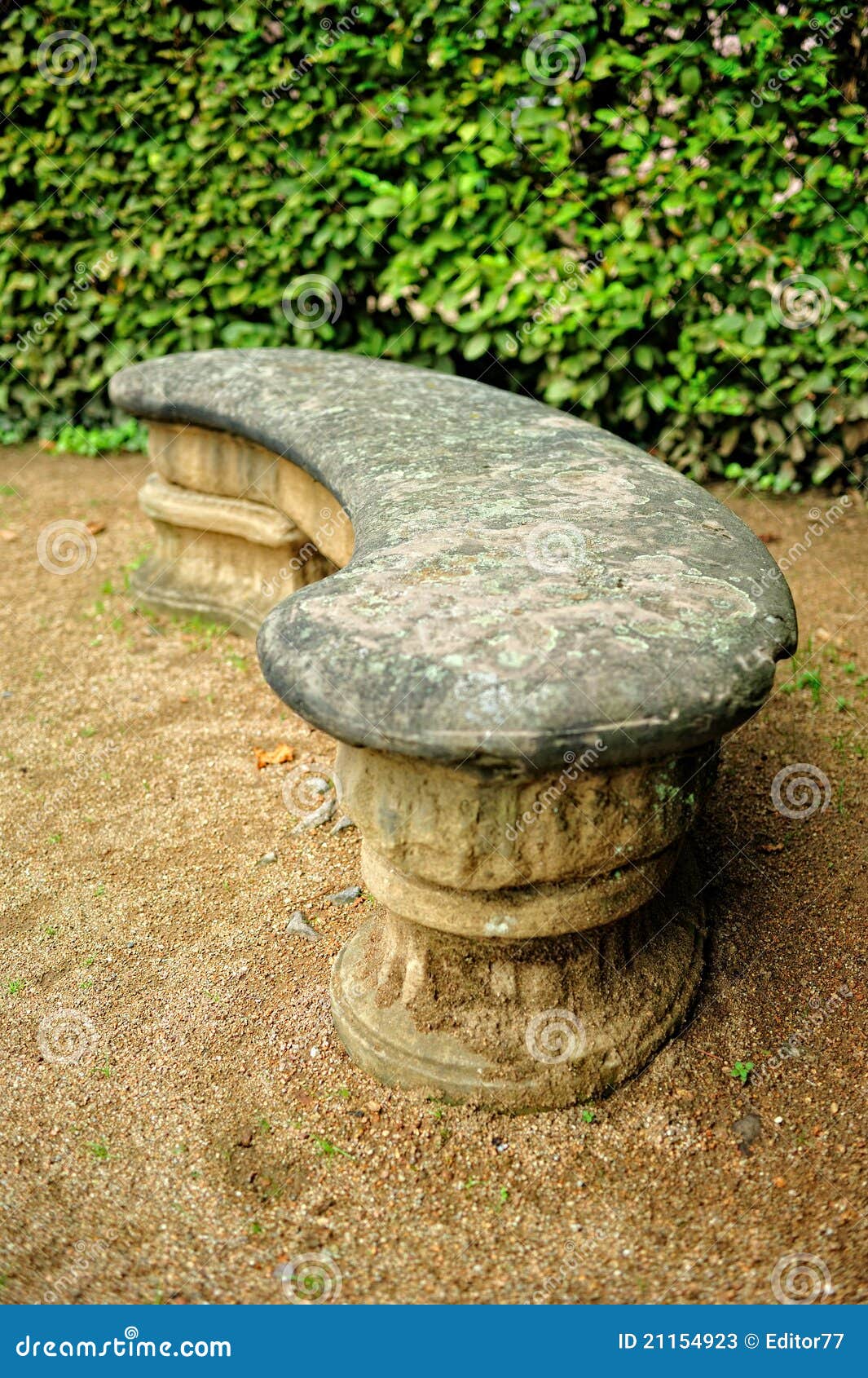 Stone Bench Against Stone Wall Royalty-Free Stock Photography ...