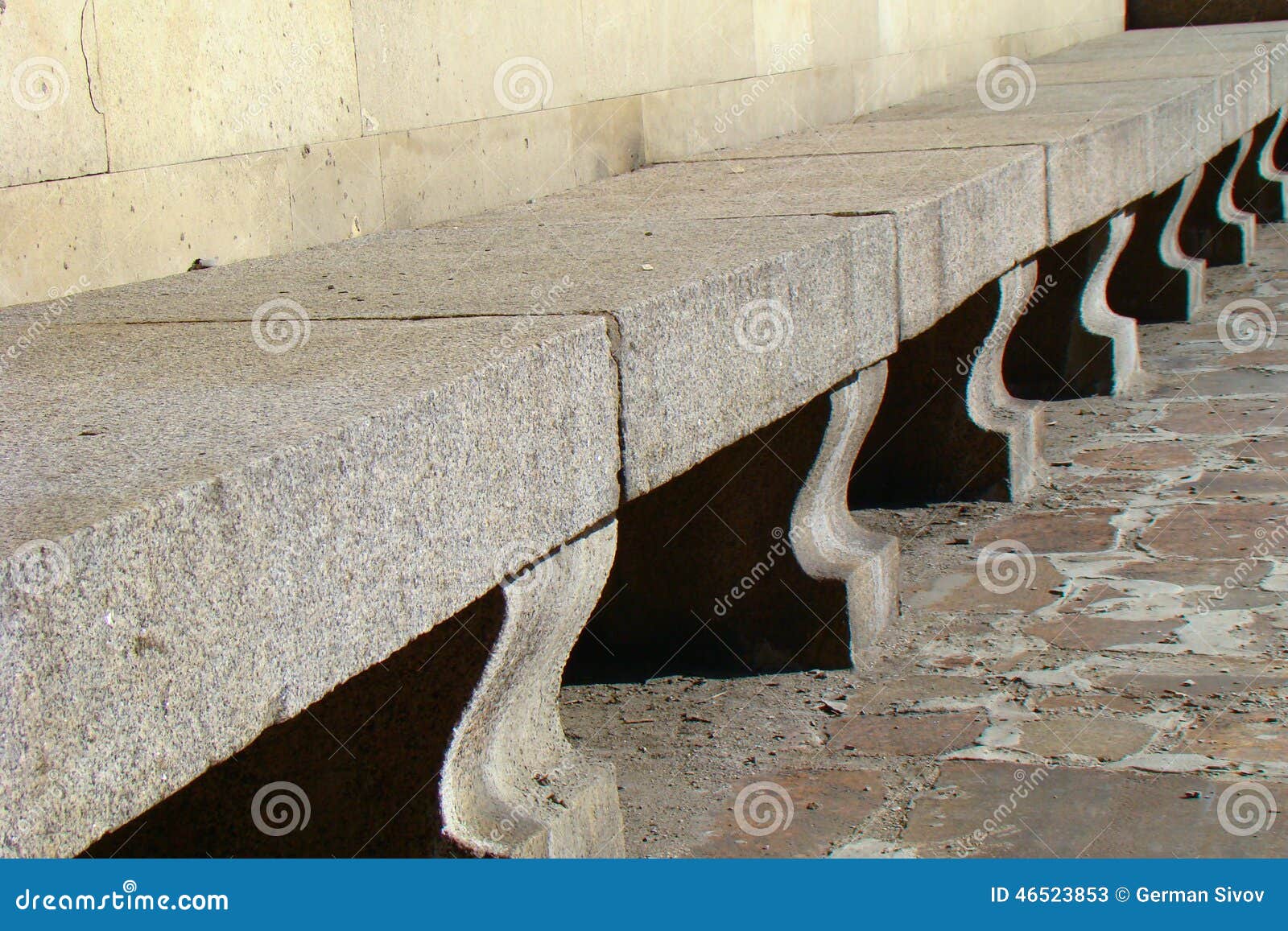 Stone bench stock image. Image of stone, locations, slabs - 46523853