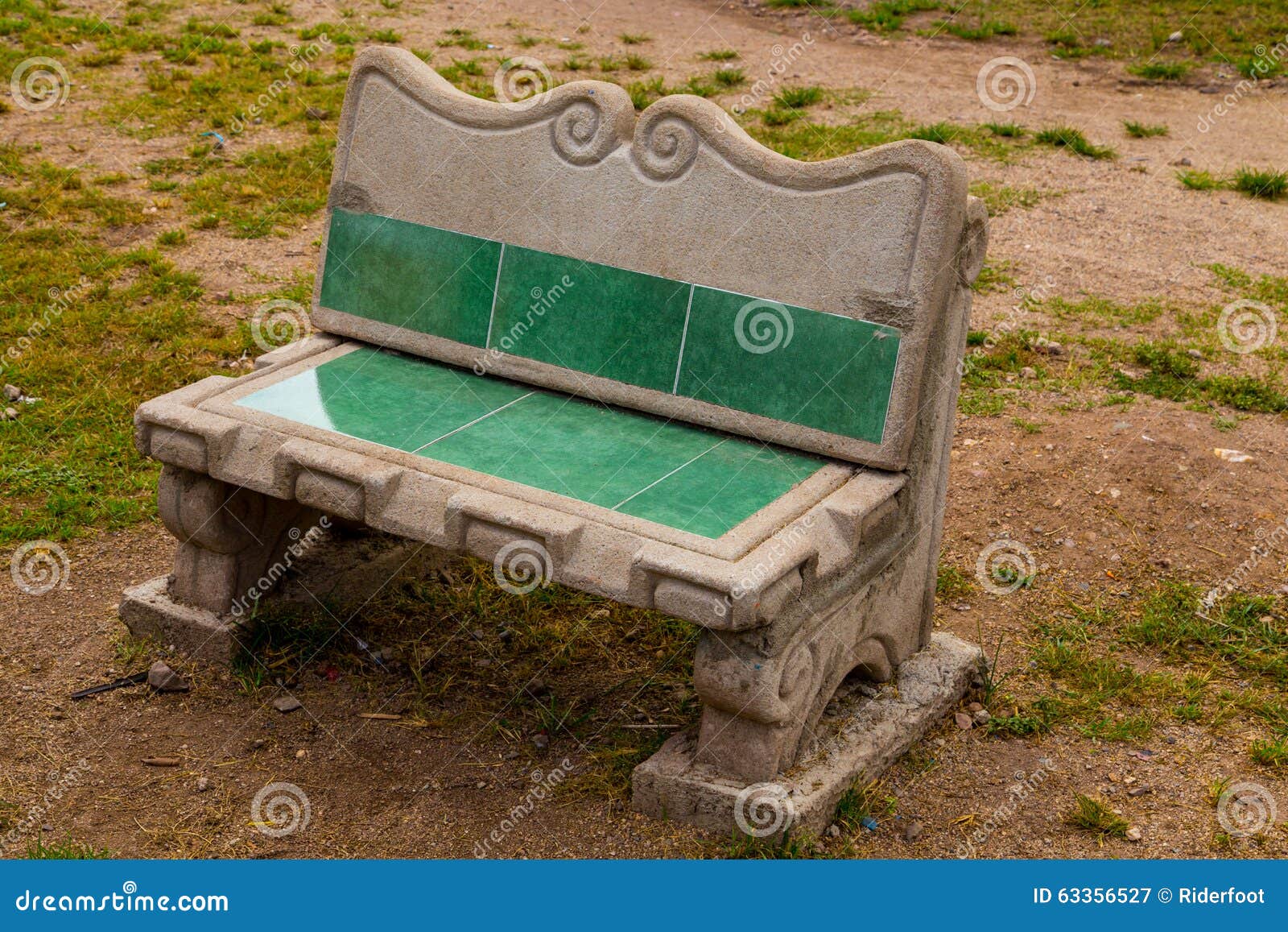 Stone bench in a park stock image. Image of golden, october - 63356527