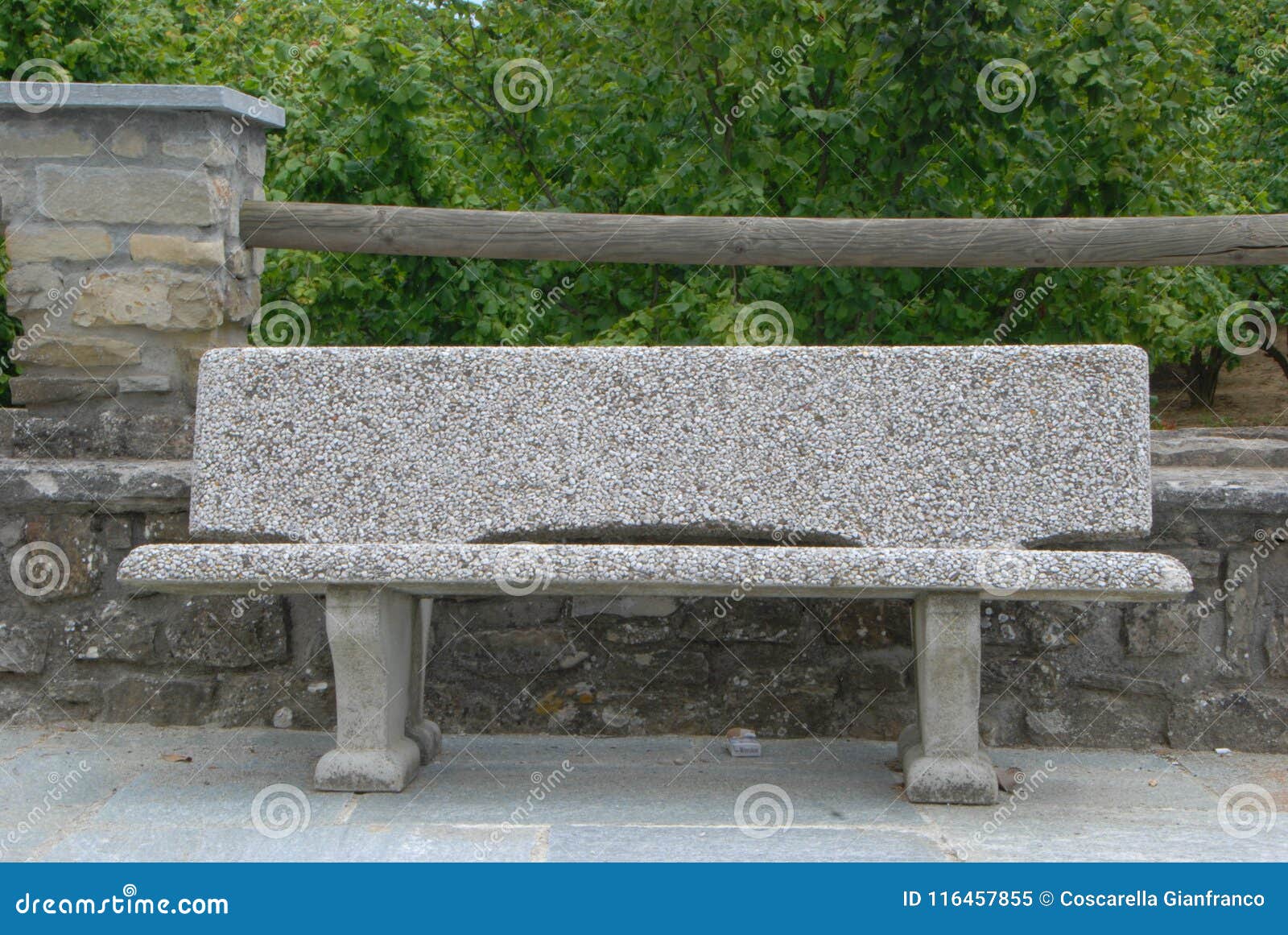 Stone bench in the square stock image. Image of people - 116457855