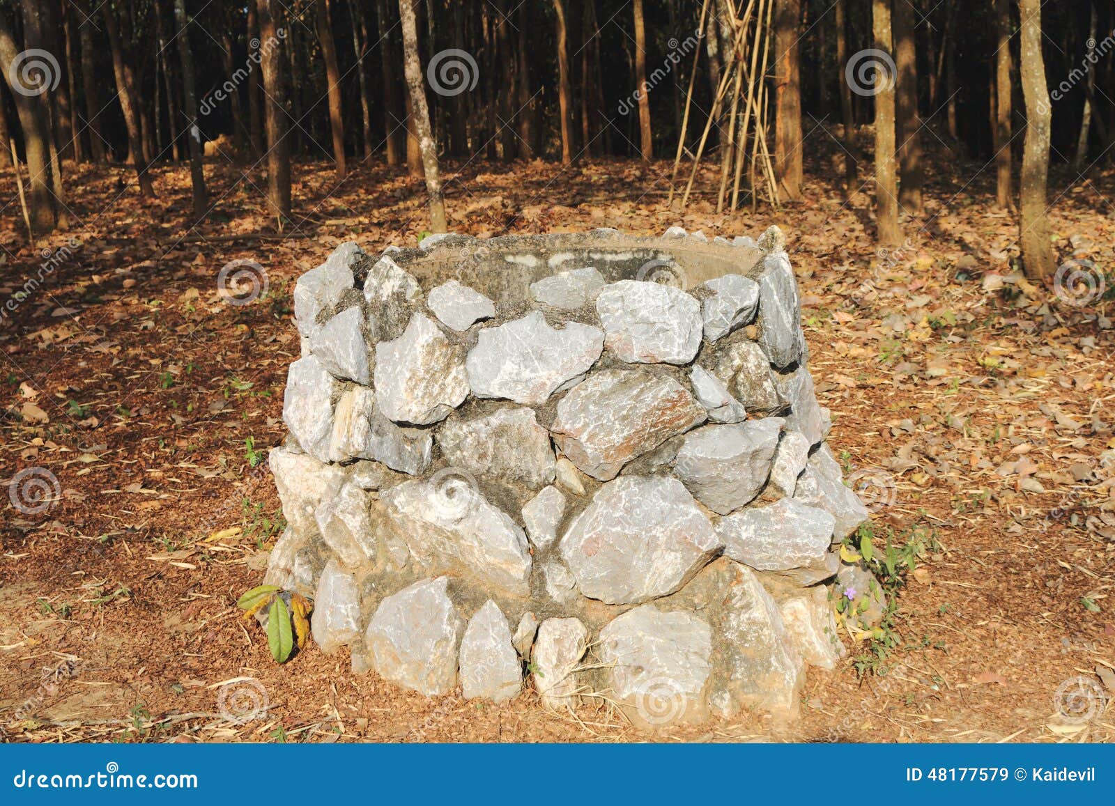 Stone bin stock image. Image of outside, concrete, road - 48177579