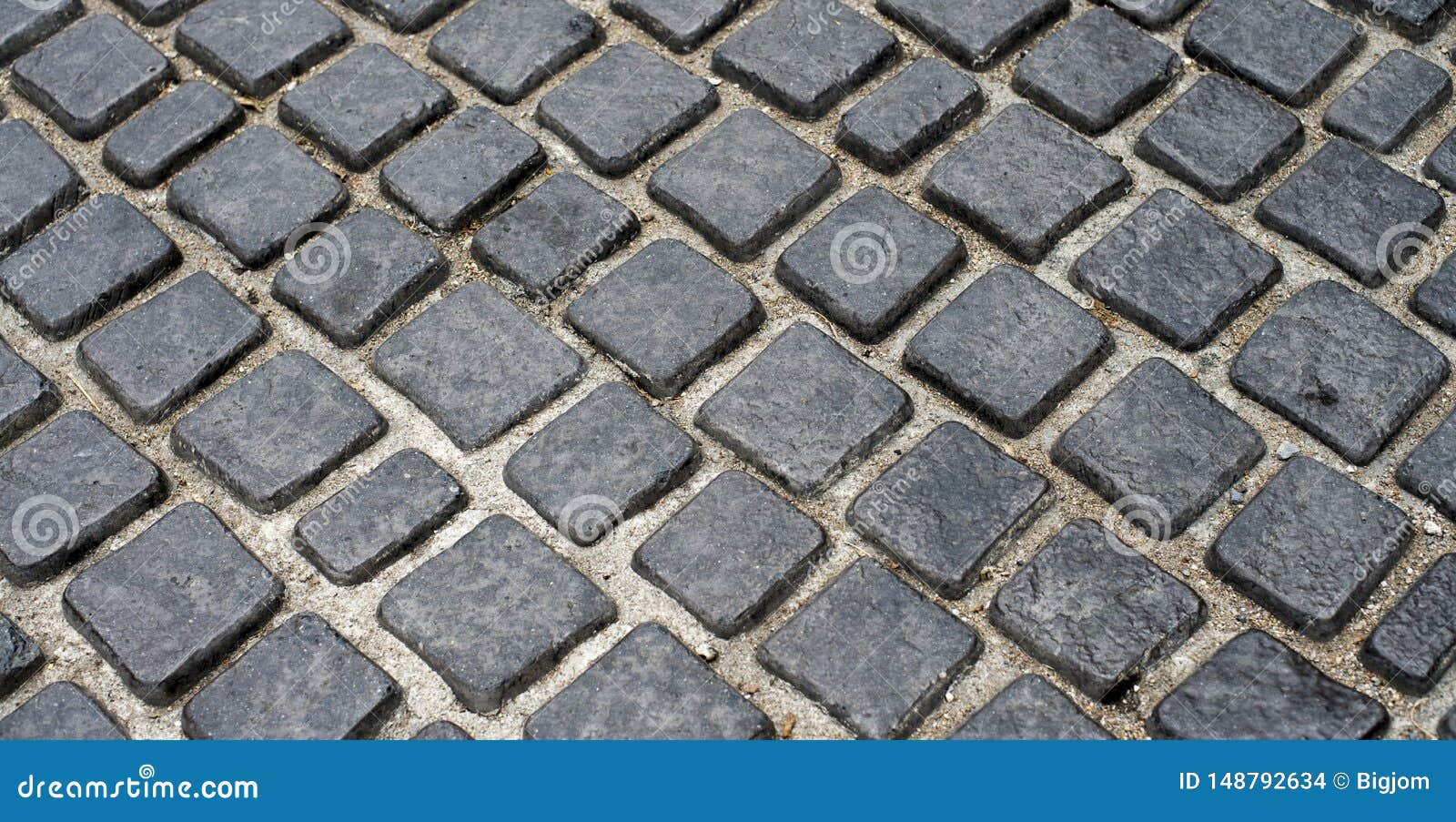 Concrete Block Pavements for Roads Stock Photo - Image of rock ...