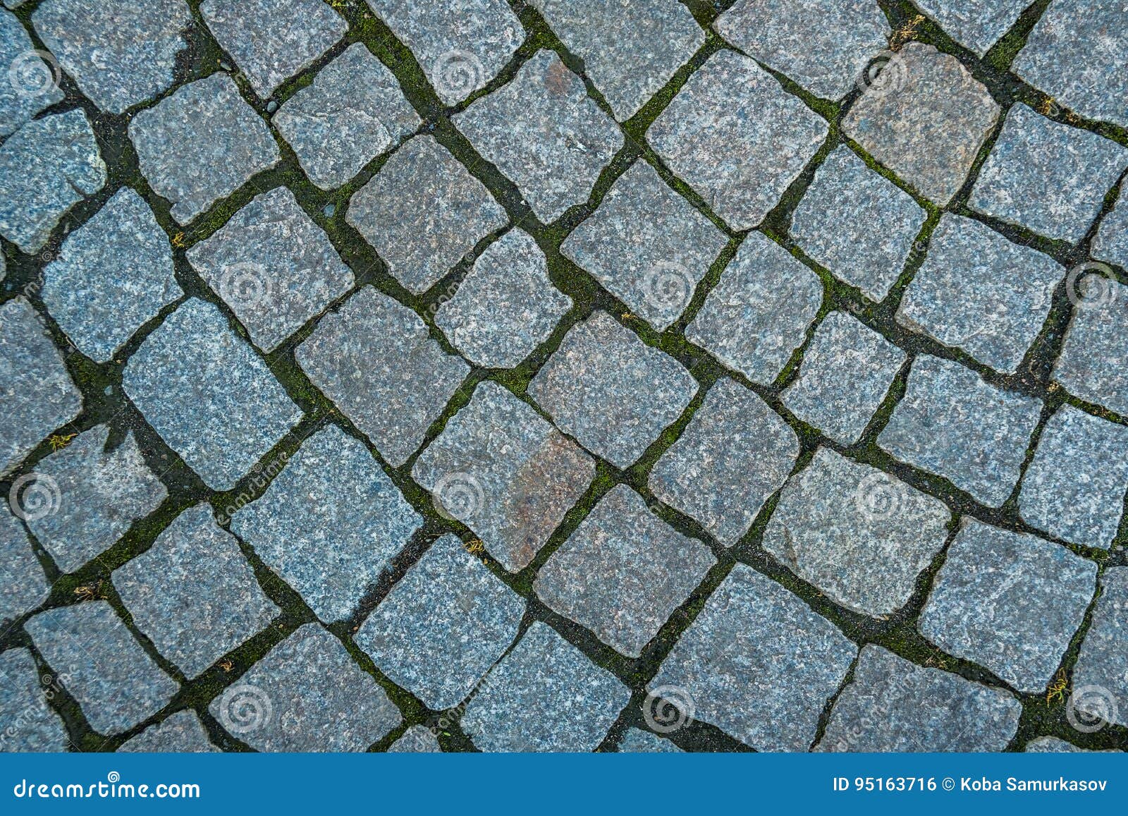 Stone Block Seamless Texture, the Road To Pedestrians Stock Photo ...