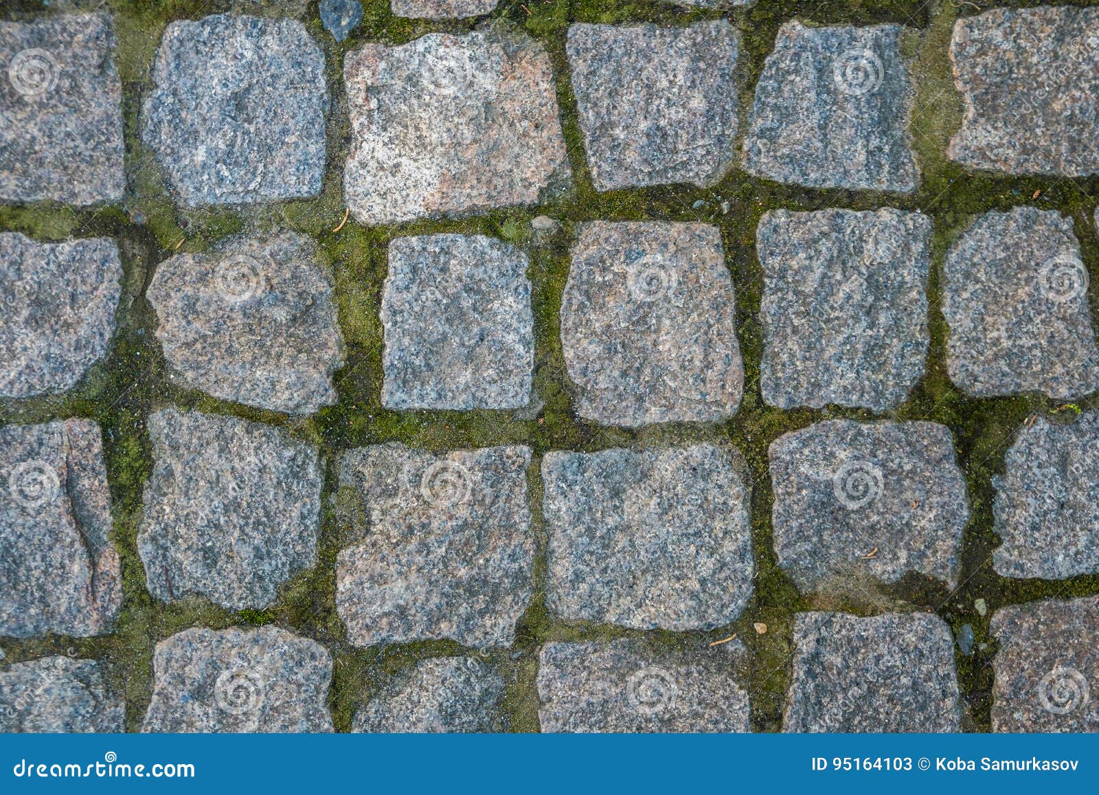 Stone Block Seamless Texture, the Road To Pedestrians Stock Image ...