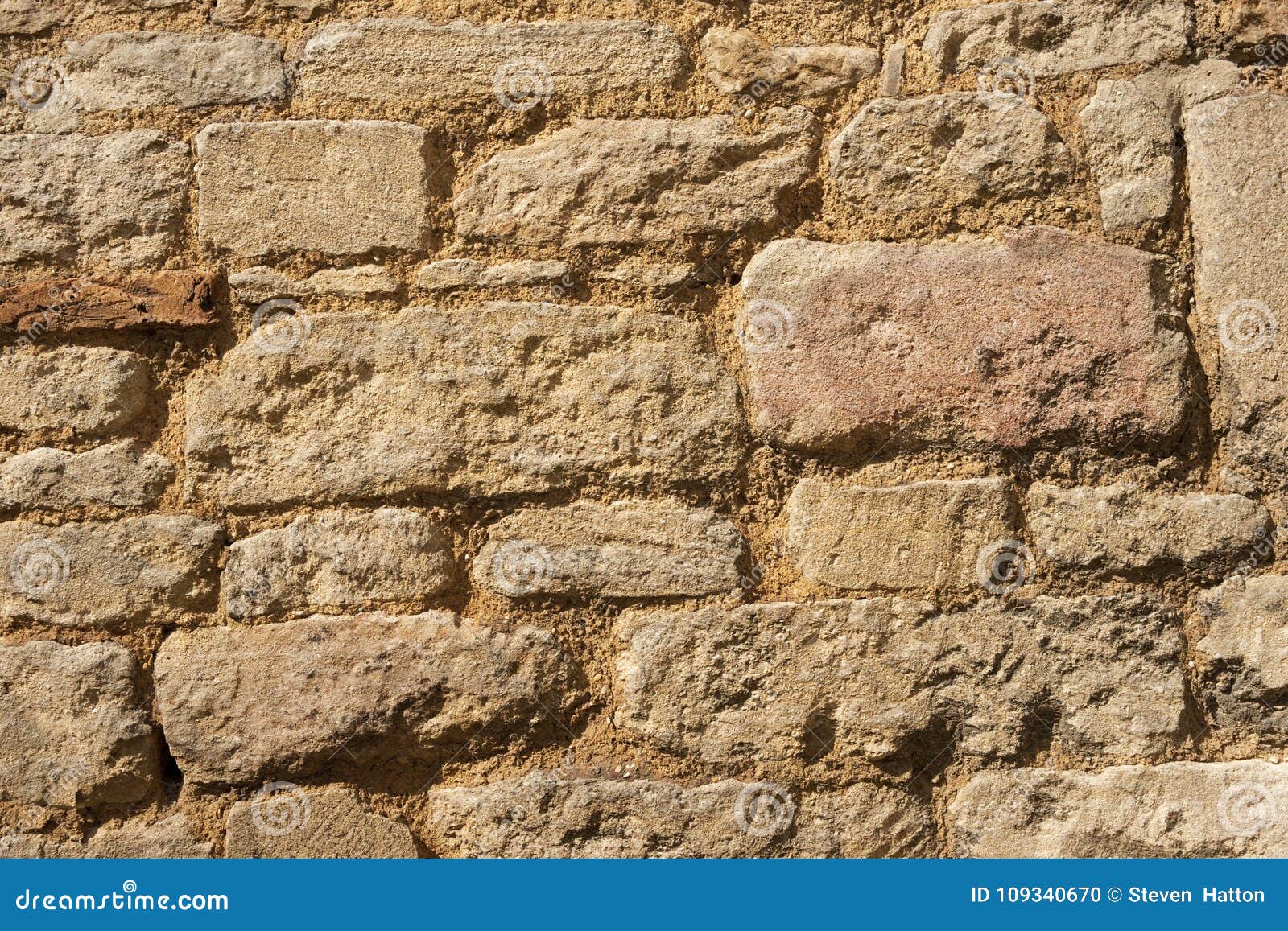Stone Block Wall Texture of a Medieval Building Stock Photo - Image of ...