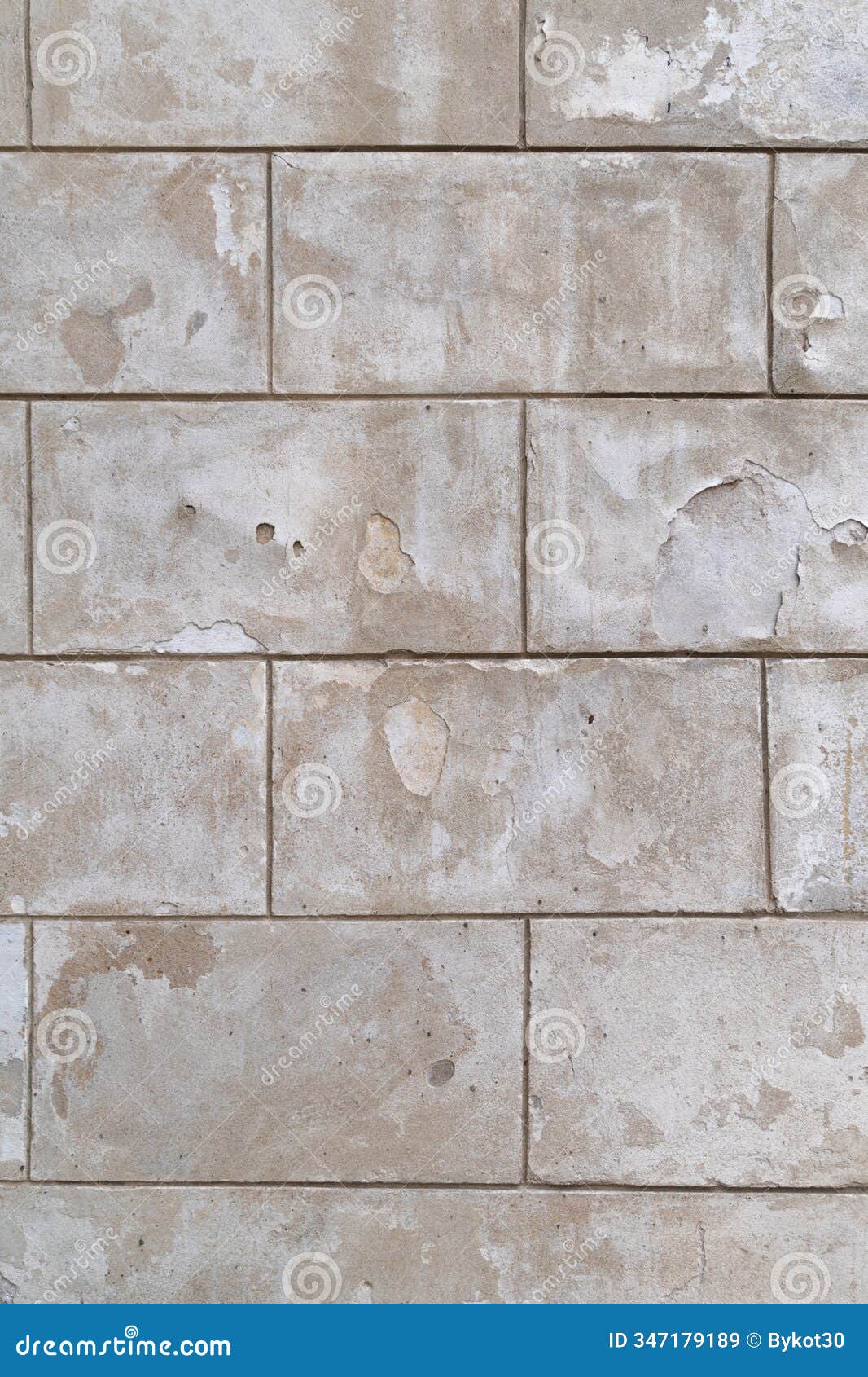 Stone Blocks Covered with Cracked Plaster. Backgrounds Stock Image ...