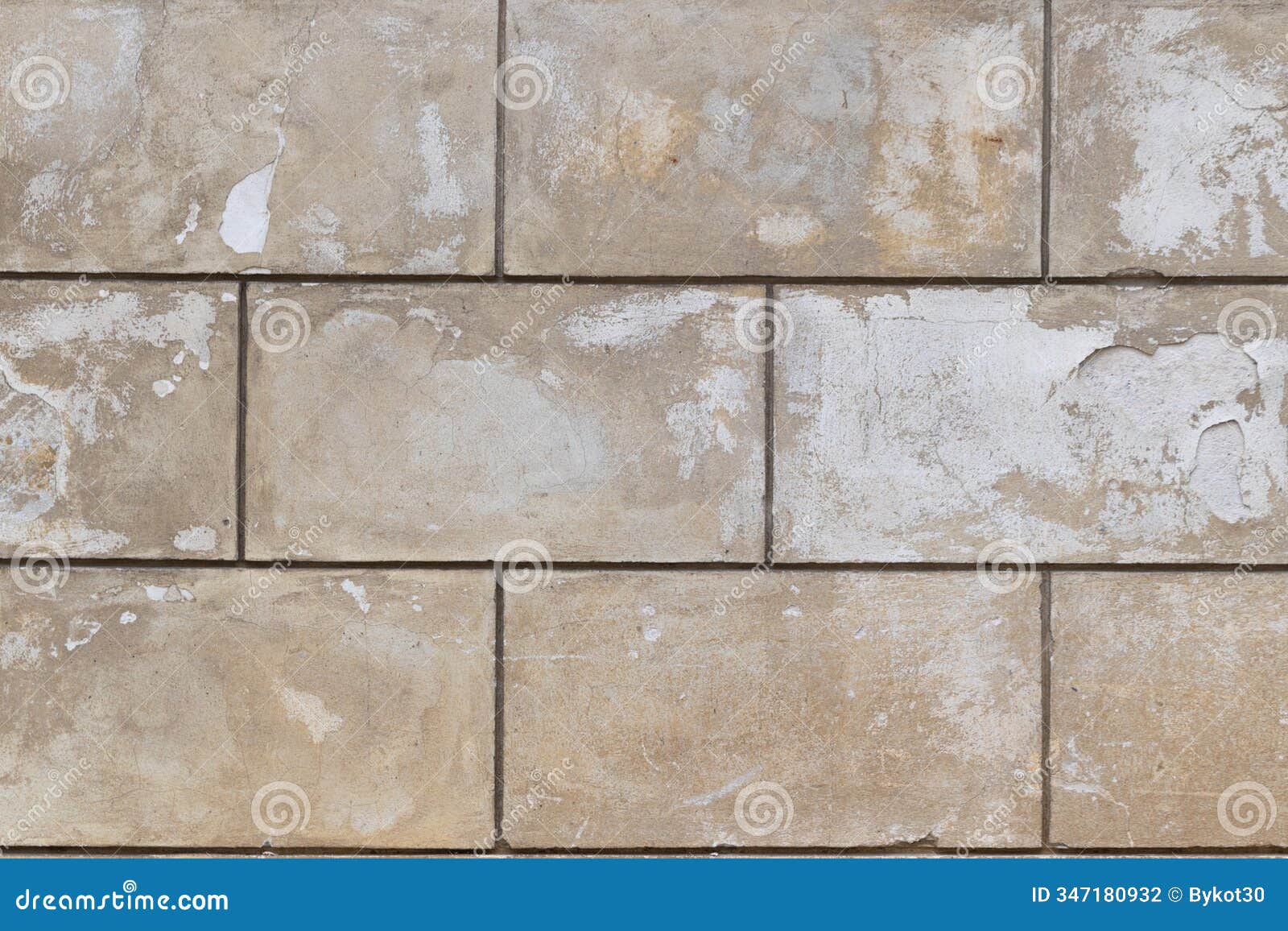Stone Blocks Covered with Cracked Plaster. Backgrounds Stock Photo ...