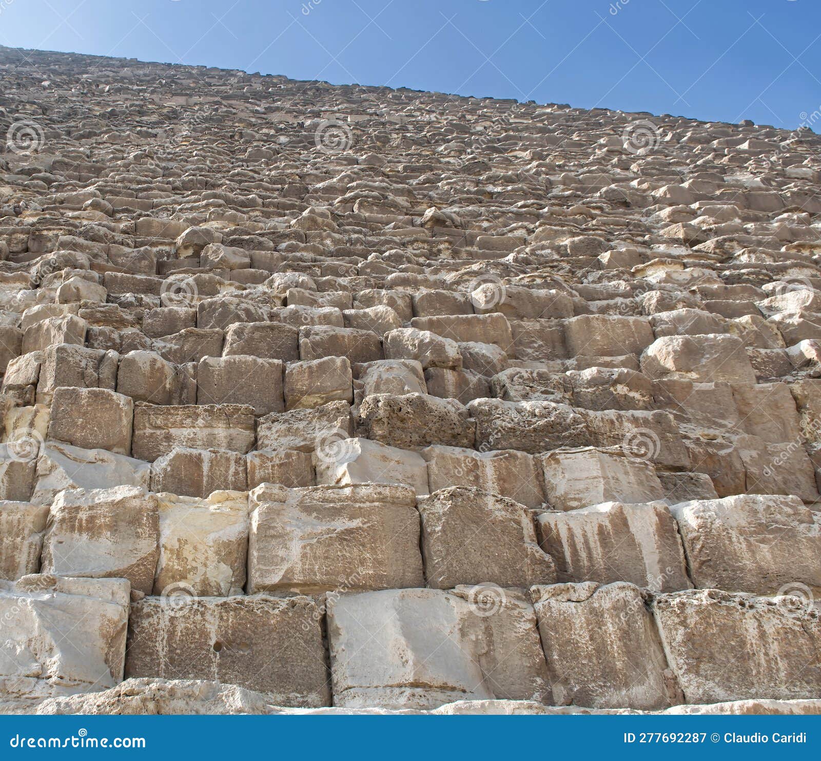 Stone Blocks of the Great Pyramid of Cheops. Egypt Stock Image - Image ...