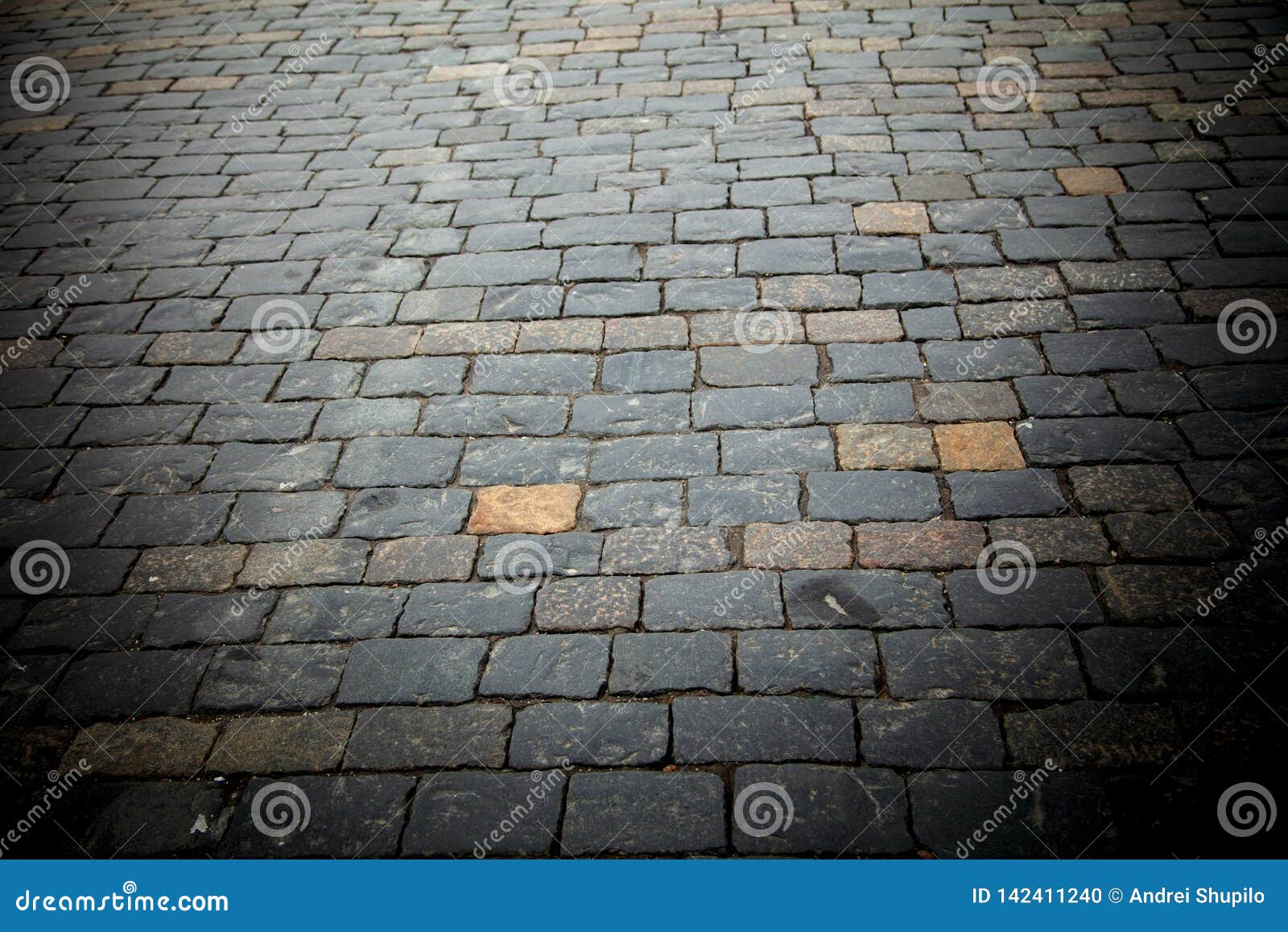 Stone Blocks on the Road As an Abstract Background Stock Photo - Image ...