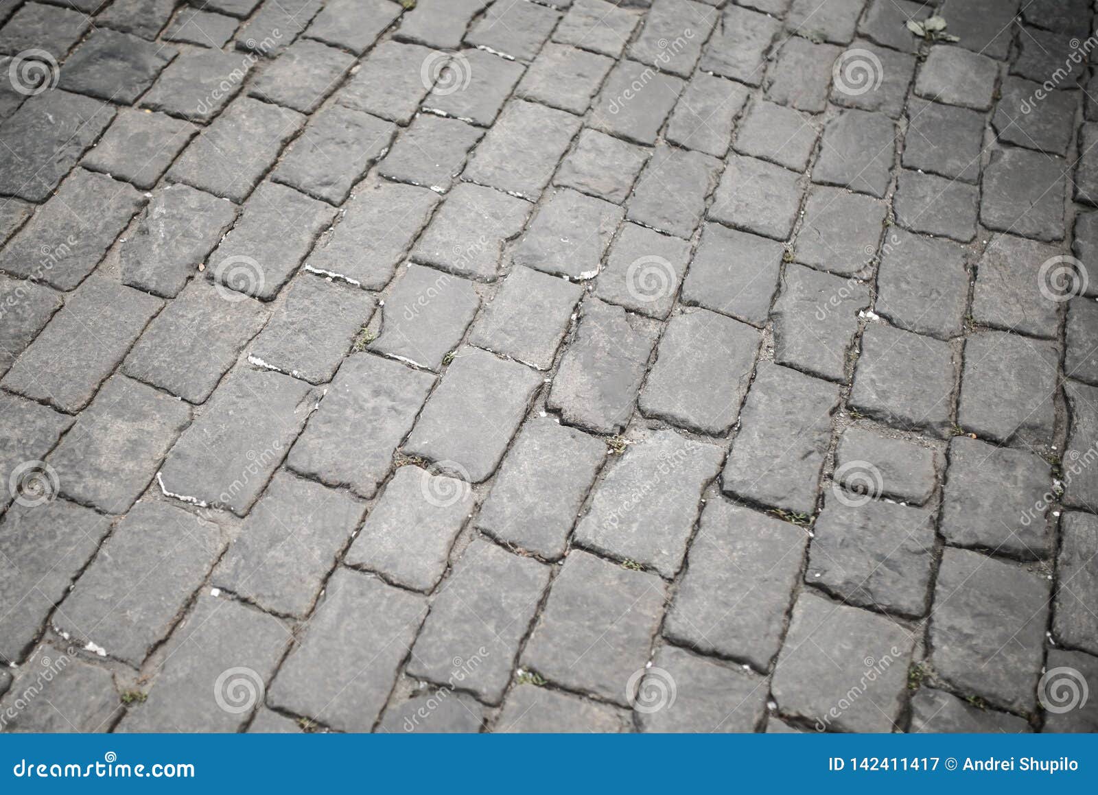 Stone Blocks on the Road As an Abstract Background Stock Image - Image ...