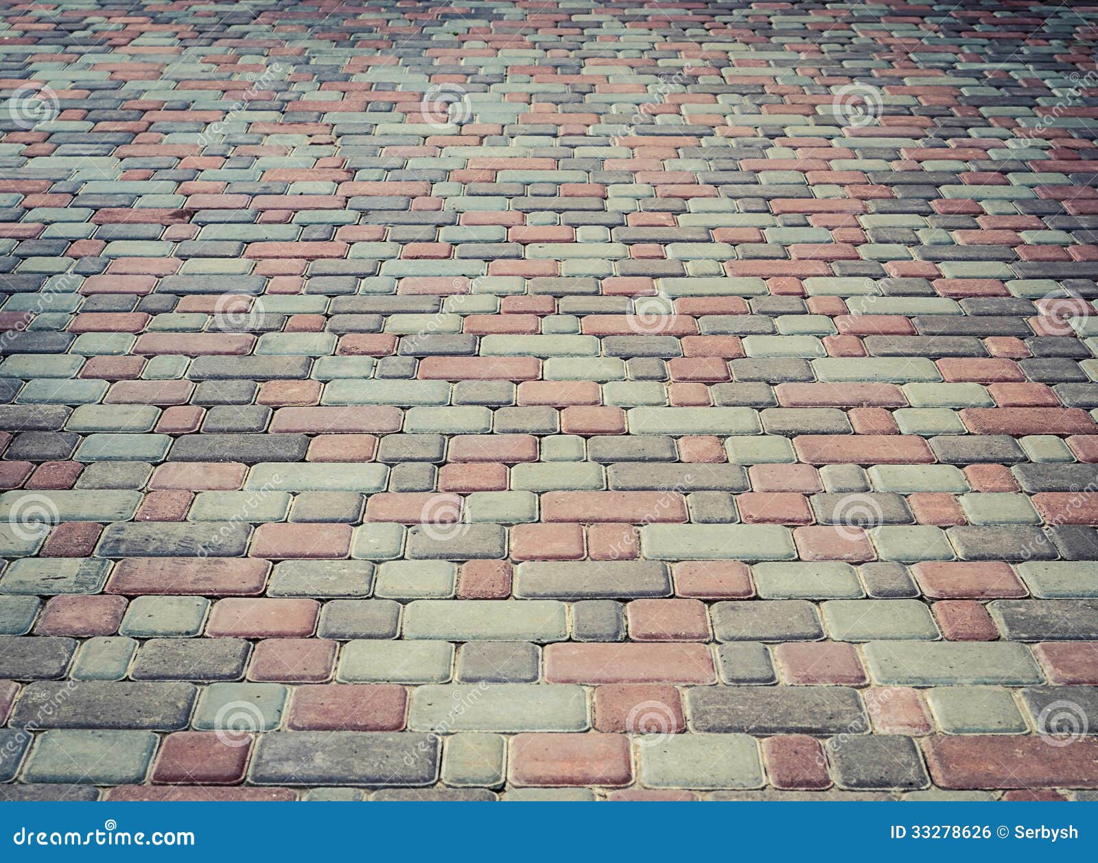 Stone Blocks in the Walkway Stock Photo - Image of floor, material ...