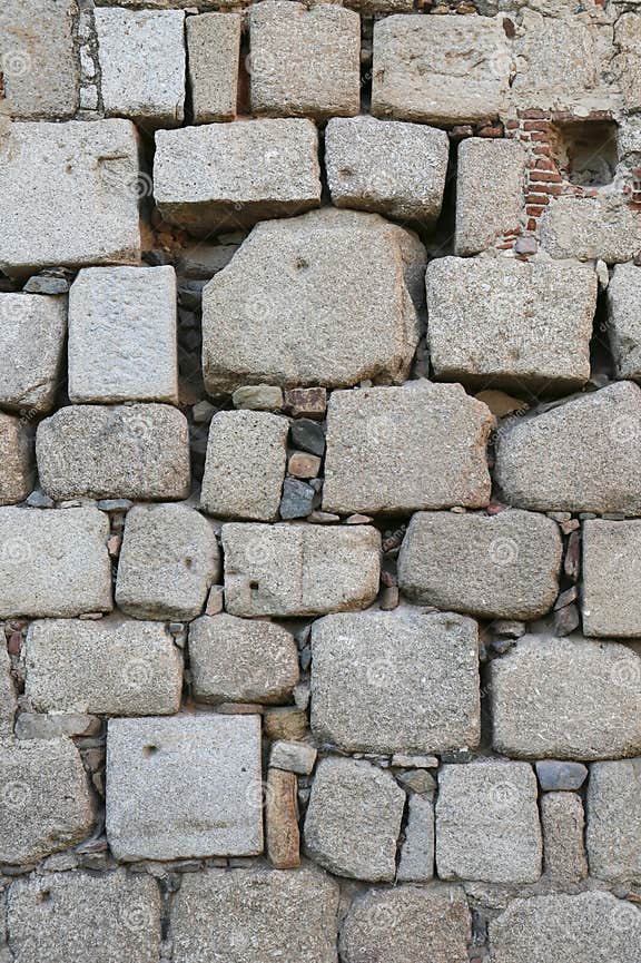 Stone Blocks of Wall Background Stock Image - Image of mining ...