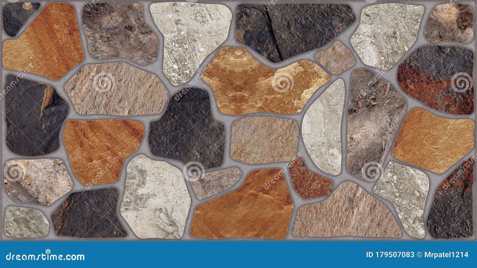 Stone Blocks in Wall Decor Tile Background Texture Stock Illustration ...