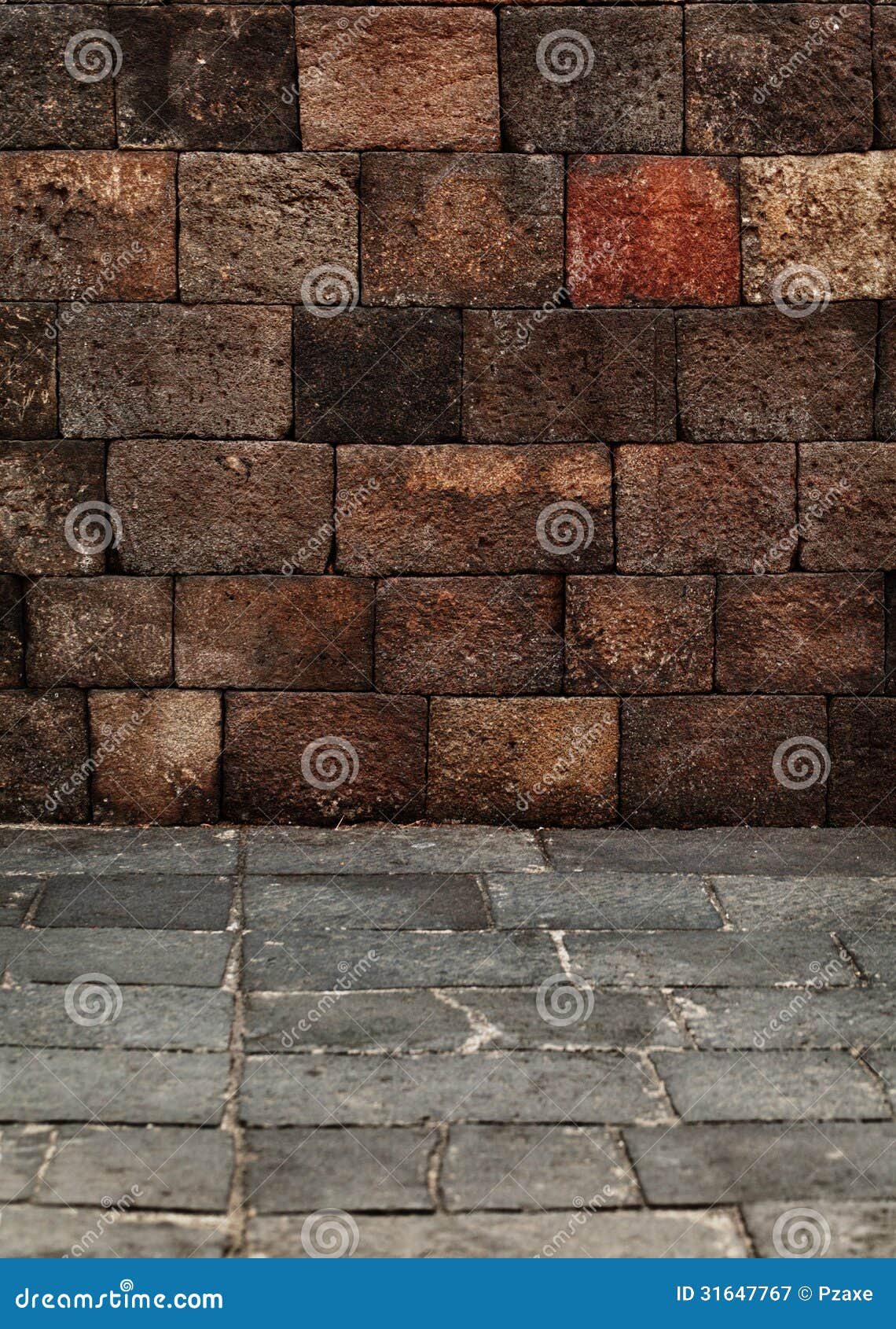 Stone Blocks Wall and Floor - Medieval Architecture Stock Image - Image ...