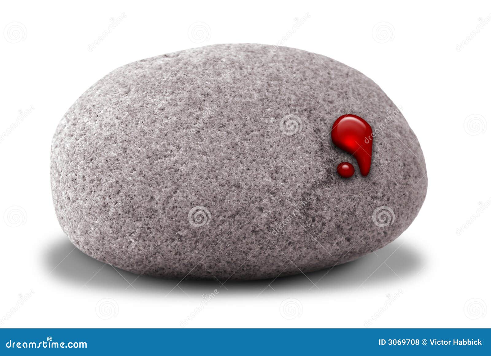 Stone with Blood Droplet on it Stock Photo - Image of isolated, drip ...