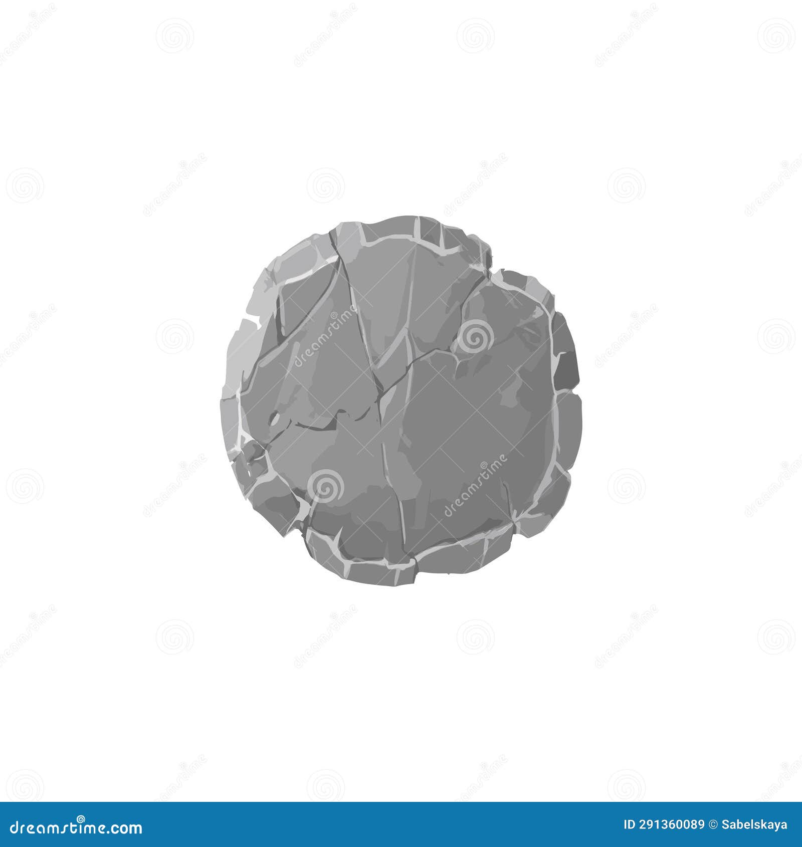 Stone Board, Vector Illustration Isolated on White. Stock Vector ...