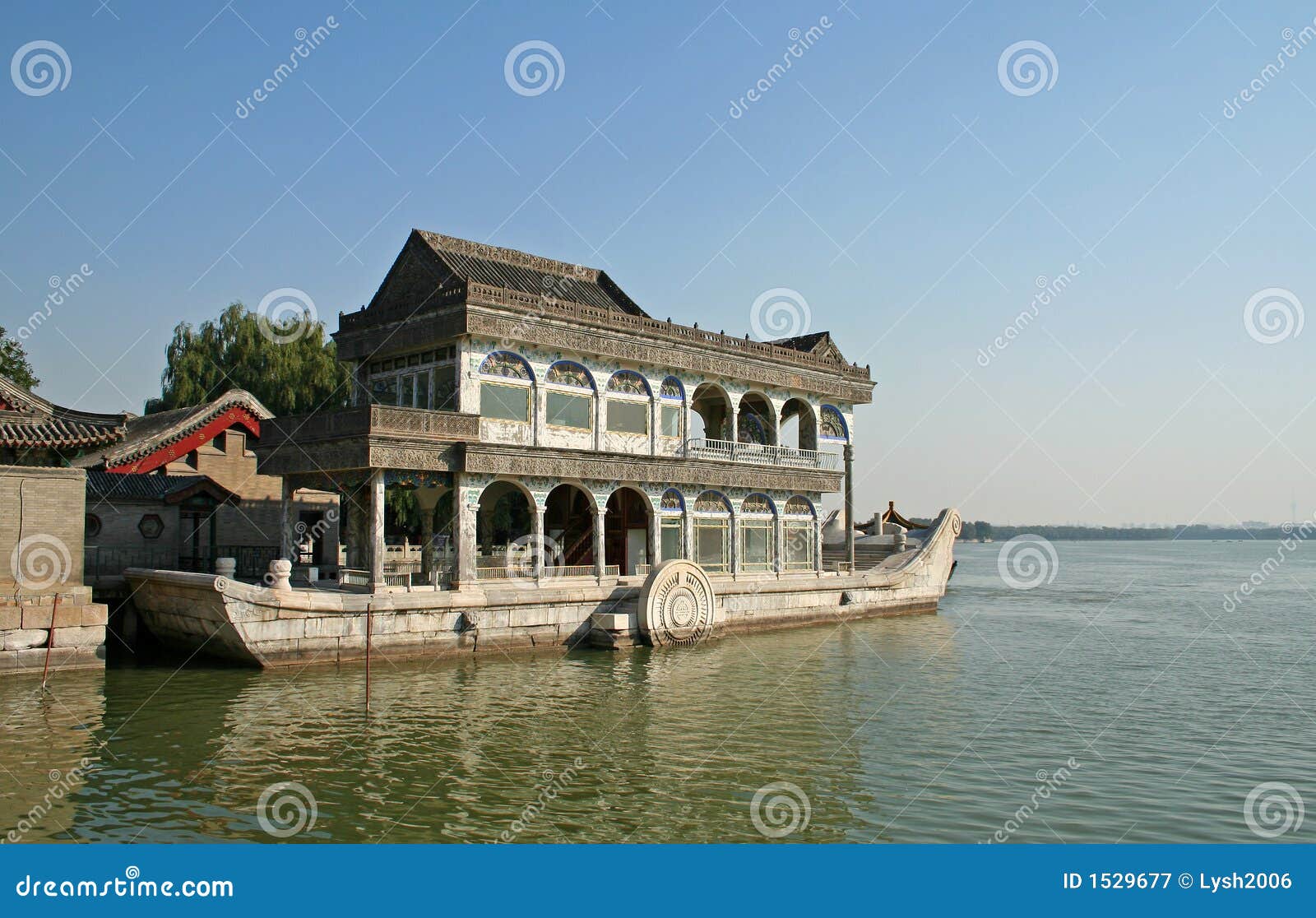 Stone boat stock image. Image of garden, building, stone - 1529677