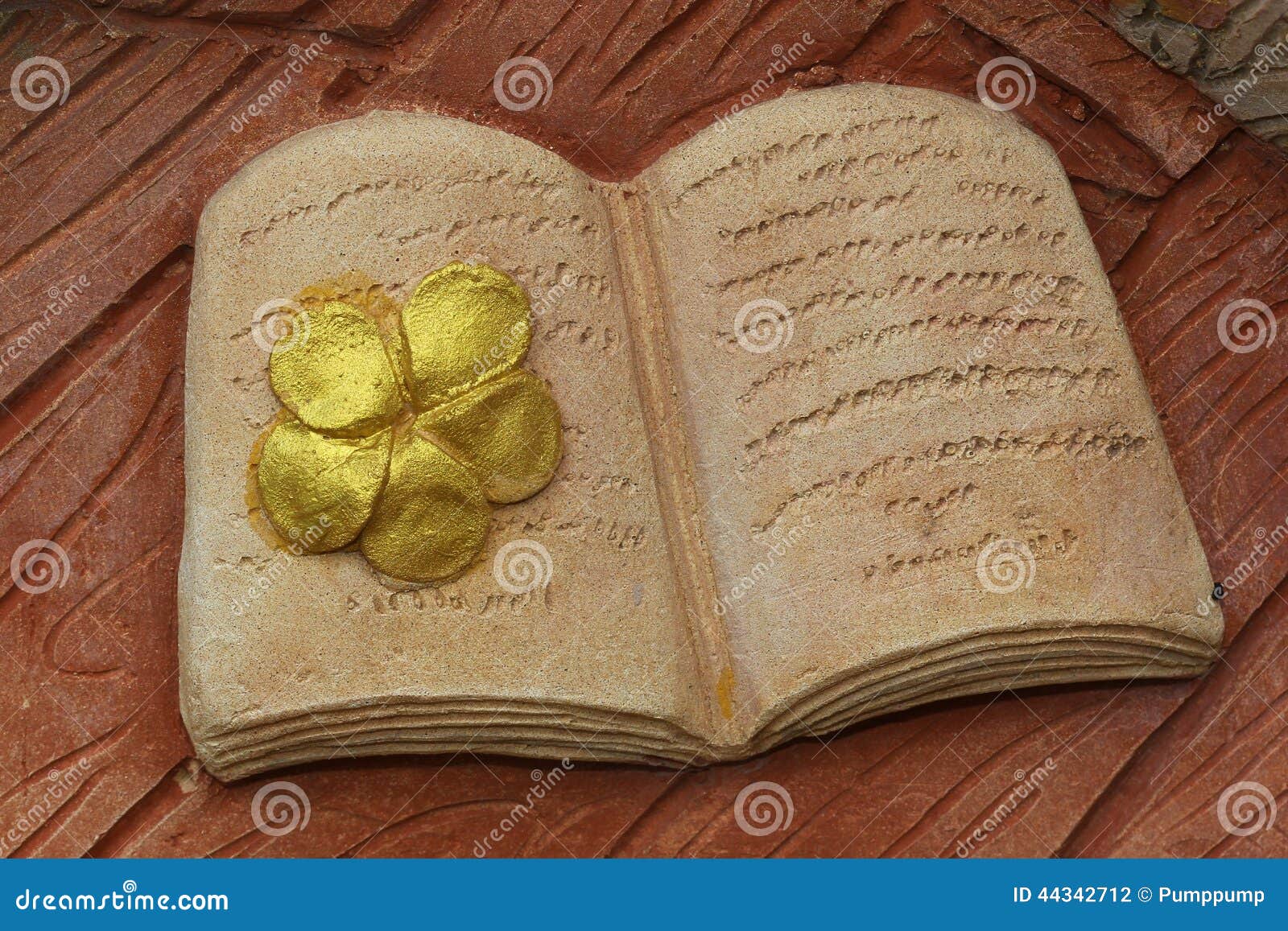 Stone book stock photo. Image of green, open, copy, decoration - 44342712