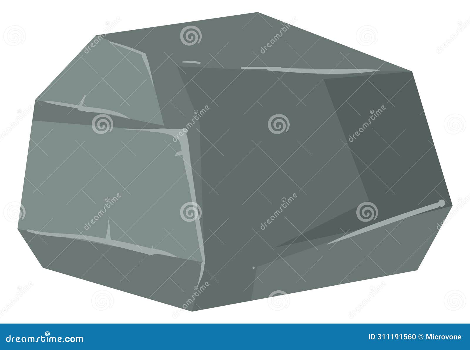 Stone Boulder. Cartoon Rock Stock Vector - Illustration of graphic ...