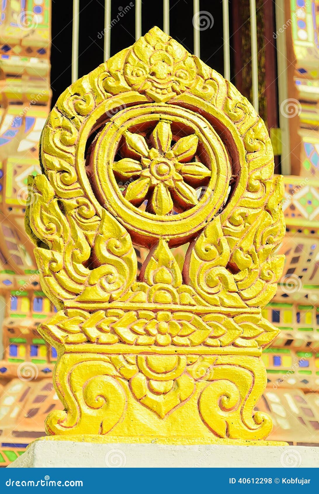 Stone Boundary Marker of Temple Stock Photo - Image of stones, temple ...