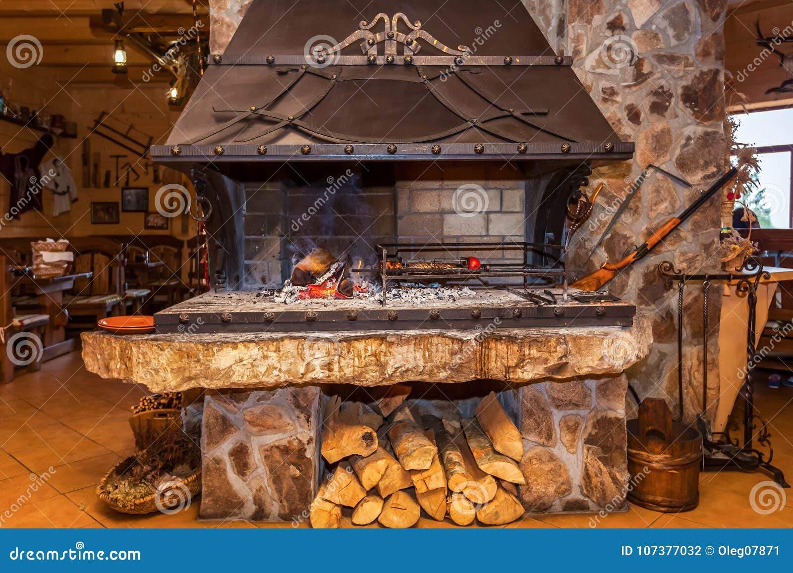 Stone brazier stock photo. Image of heat, christmas - 107377032