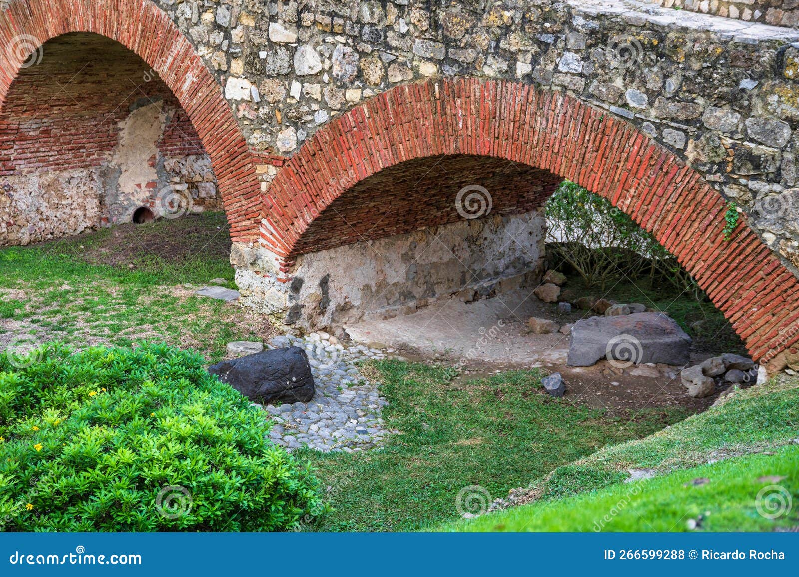 Stone and brick bridge stock photo. Image of rock, bridge - 266599288