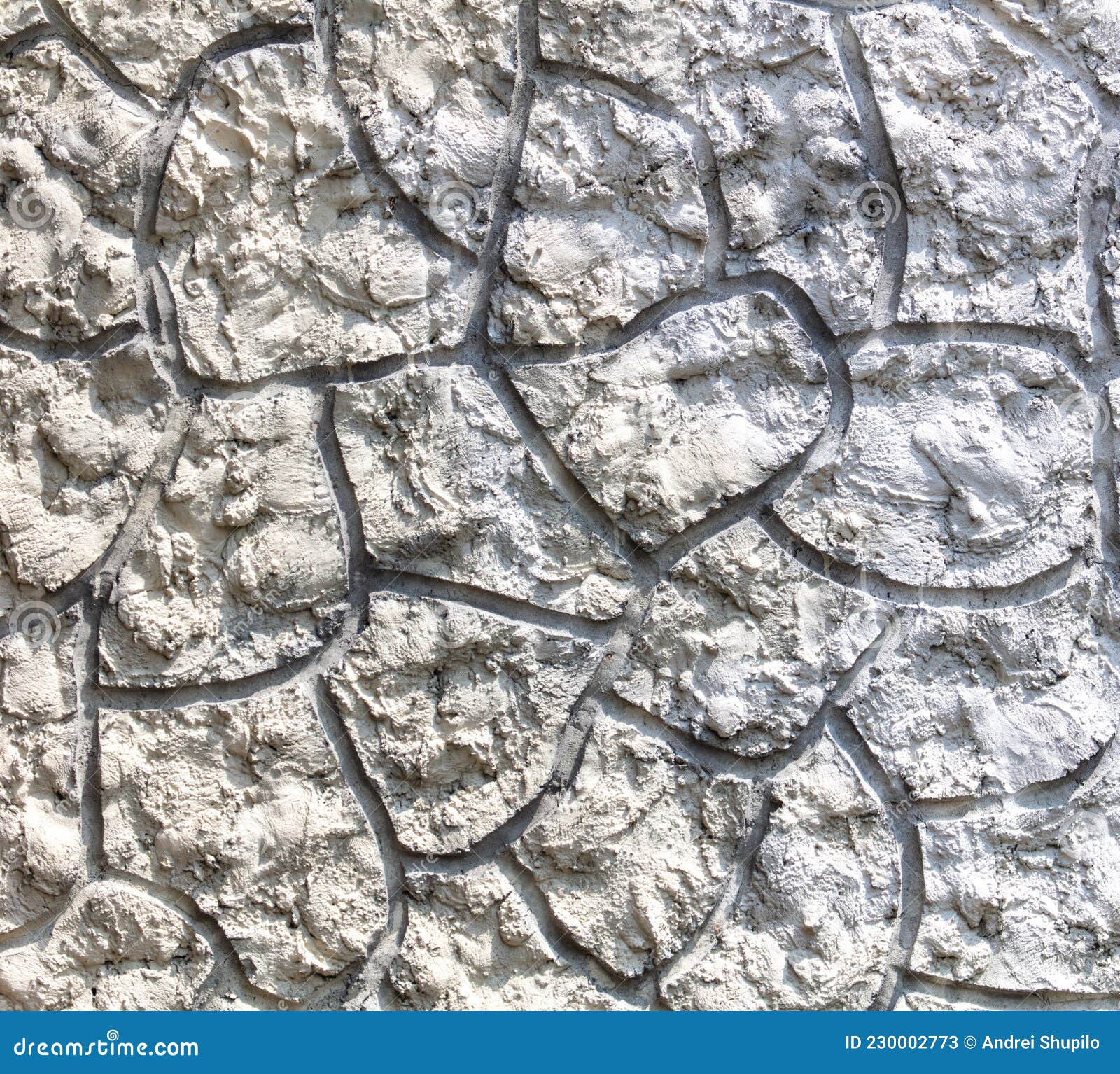 Stone Brick Plaster As an Abstract Background. Stock Image - Image of ...