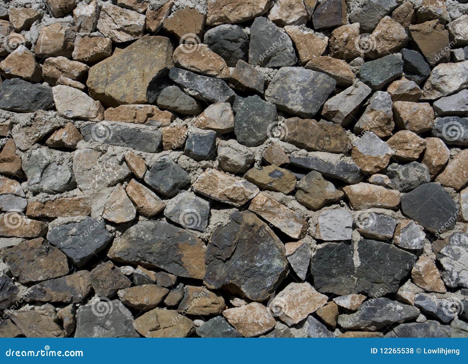 Stone brick wall stock photo. Image of detail, architecture - 12265538