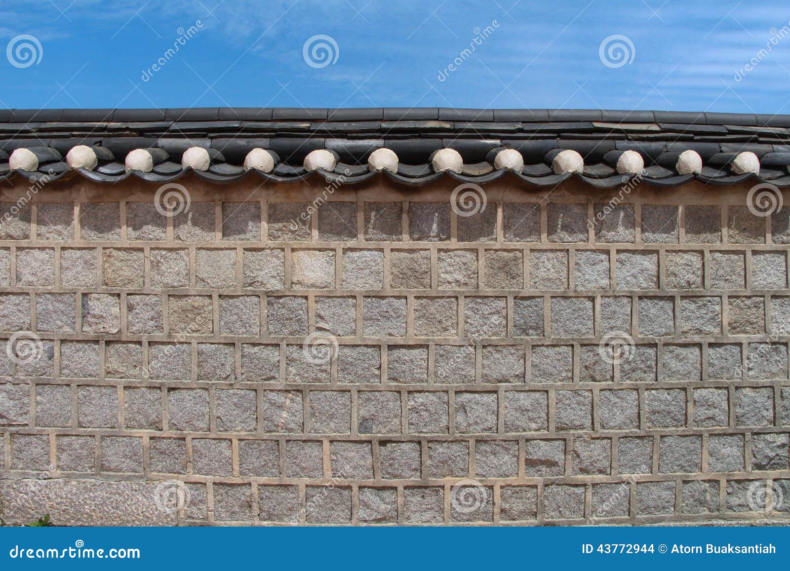 Stone Brick Wall Korean Stlye Texture Stock Photo - Image of built ...