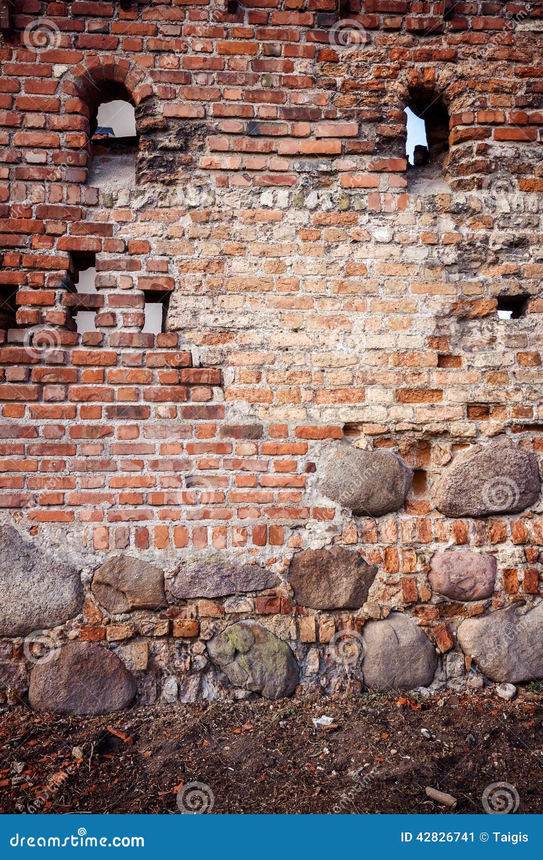 Stone and brick wall stock image. Image of granite, pattern - 42826741