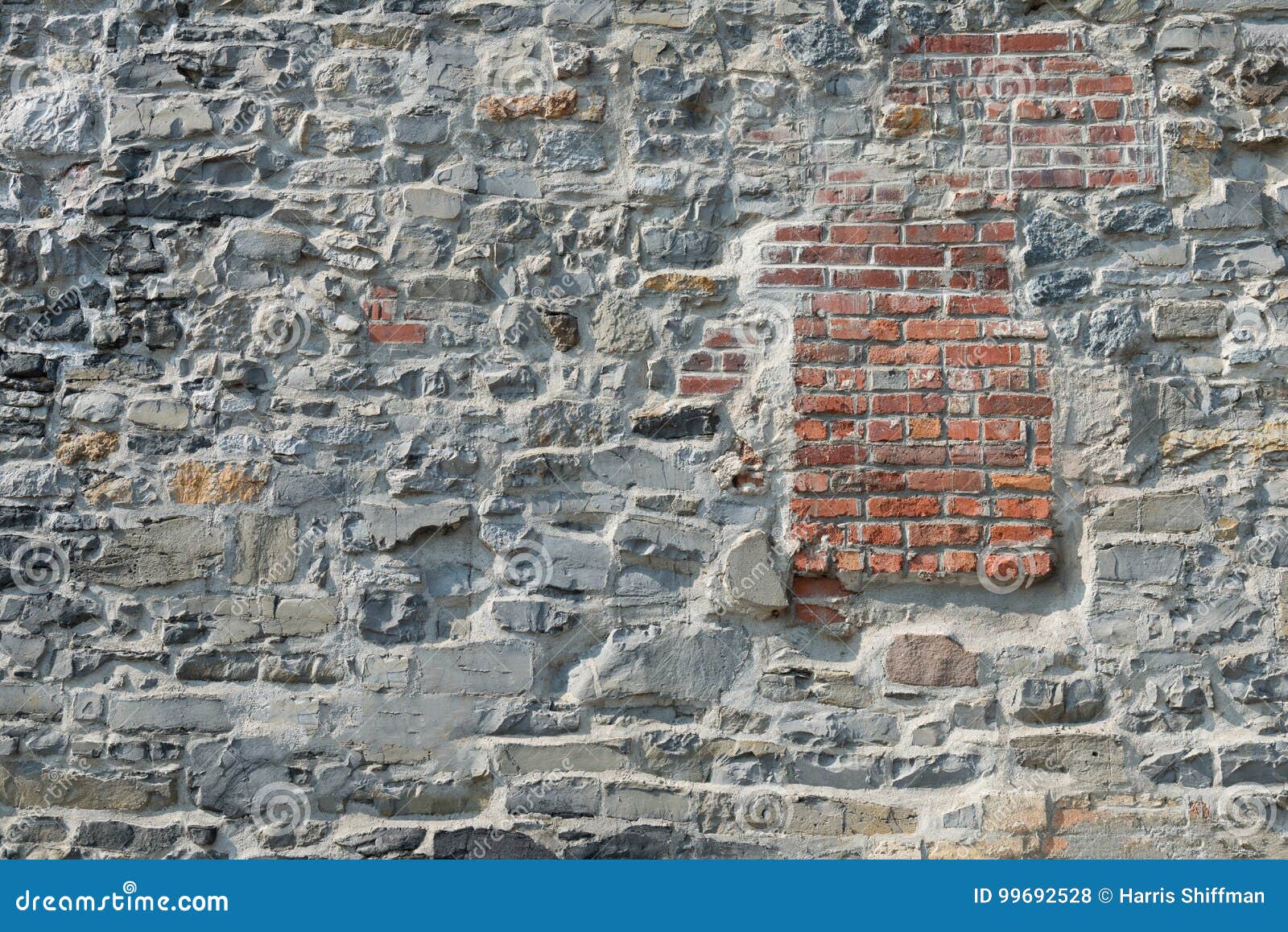 Stone and brick wall stock photo. Image of wall, surface - 99692528