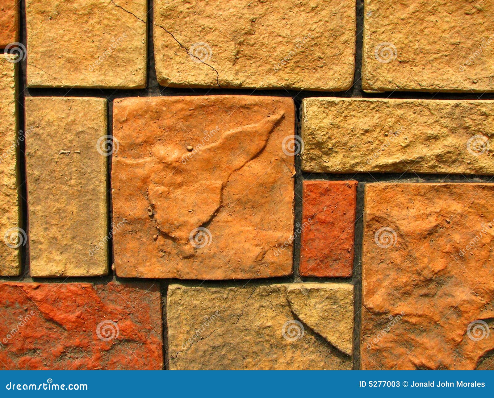 Stone Brick Wall Pattern 7 stock image. Image of yellow - 5277003