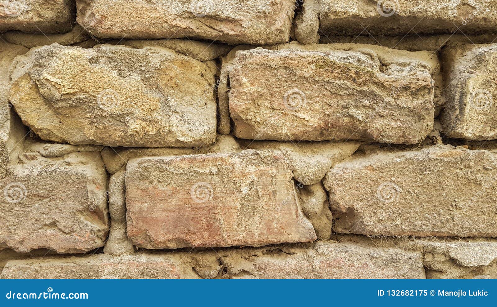 Stone Brick Wall Wallpaper Background Texture .Close Up of Old Yellow ...
