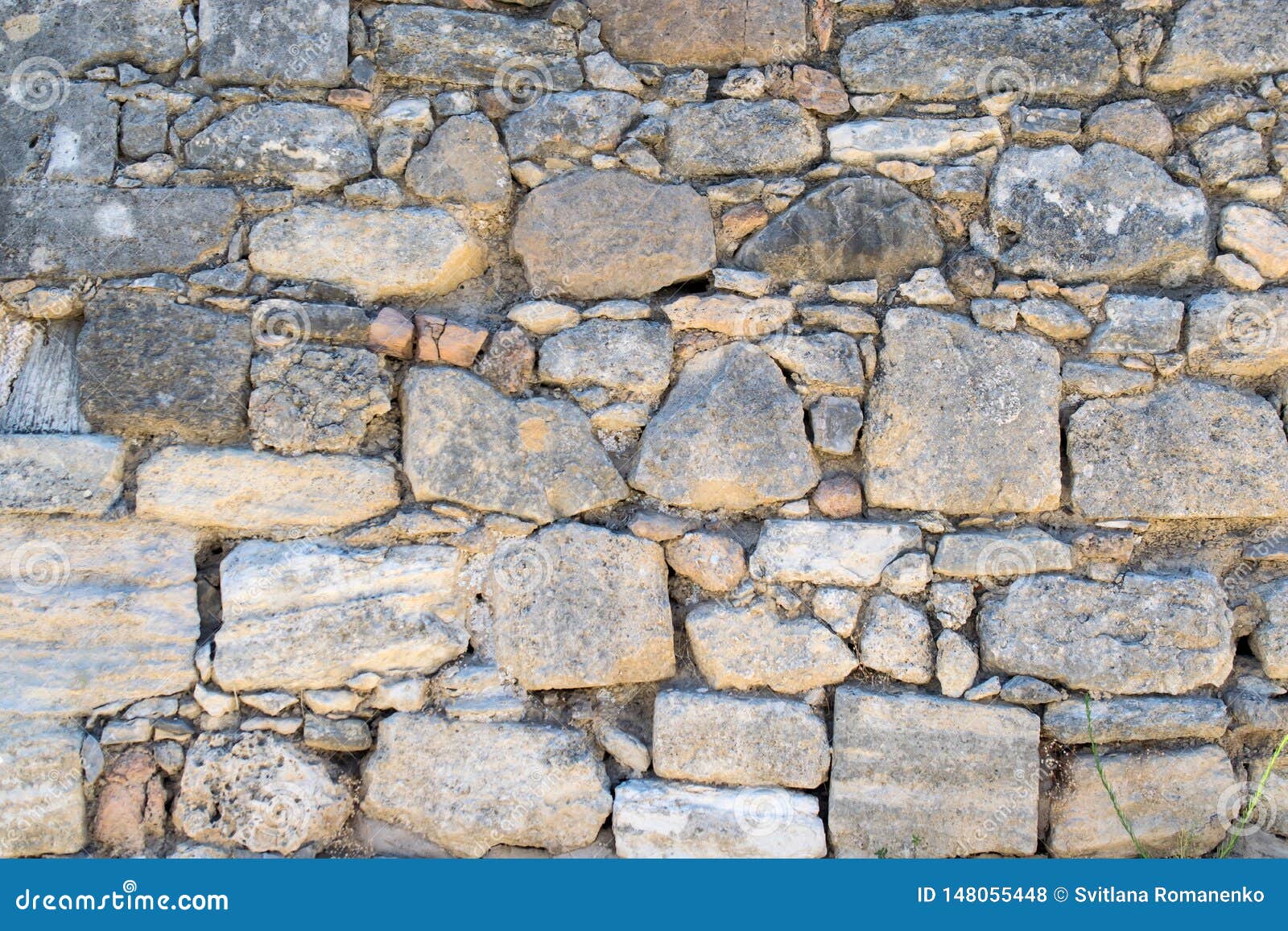 Texture Of An Old Exterior Wall Surface Made Of Red Bricks. Bricks Are ...