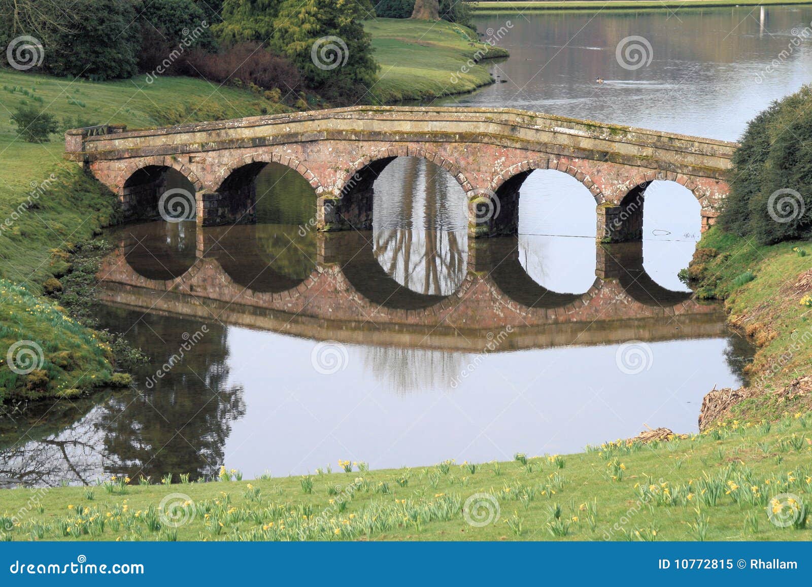Stone Bridge stock image. Image of landscape, tree, span - 10772815