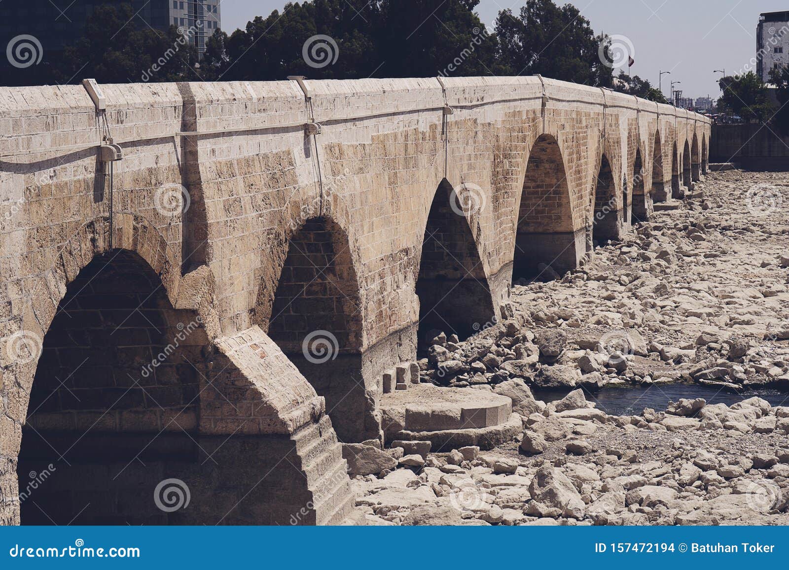 The Stone Bridge in Adana, Turkey Stock Photo - Image of natural ...