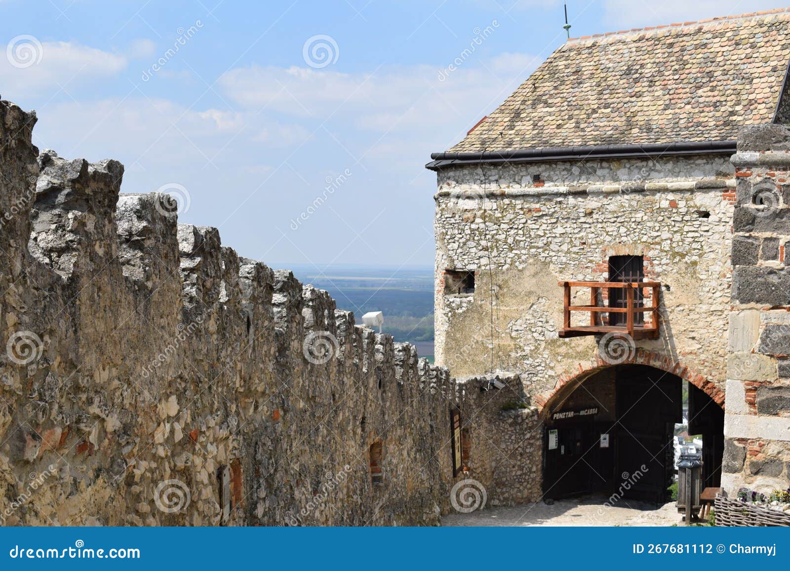 Stone Bridge of an Ancient Fortification and a Stone Building with a ...