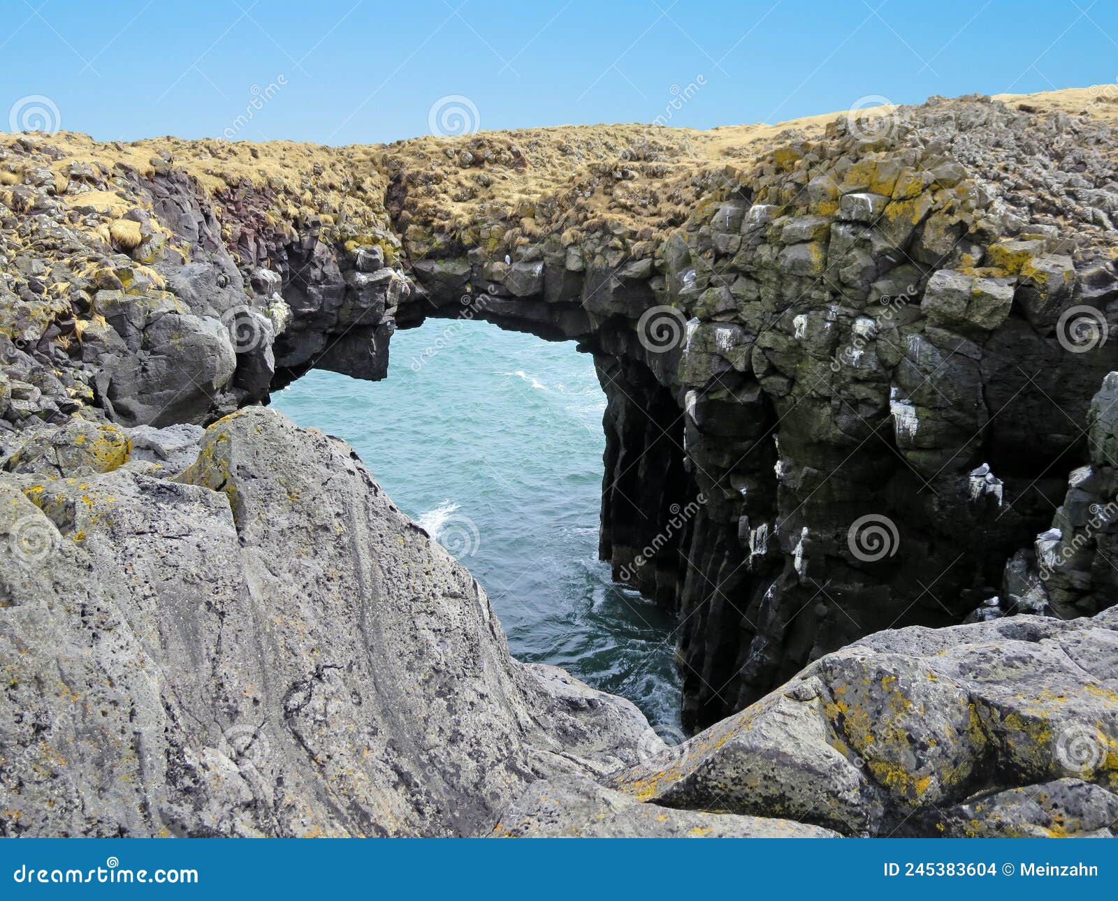 The Stone Bridge. Arnarstapi. Snaefellsnes Peninsula. Iceland Stock ...