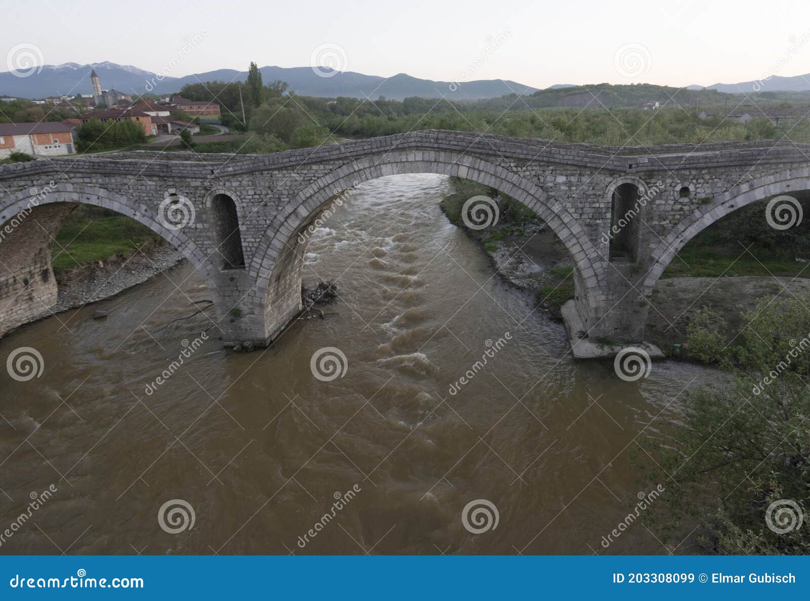 Stone Bridge As a Structure that Crosses Natural Obstacles Stock Image ...