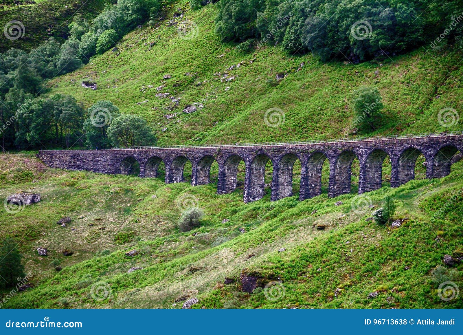 Stone Bridge in the Highland, Scotland Stock Photo - Image of rural ...