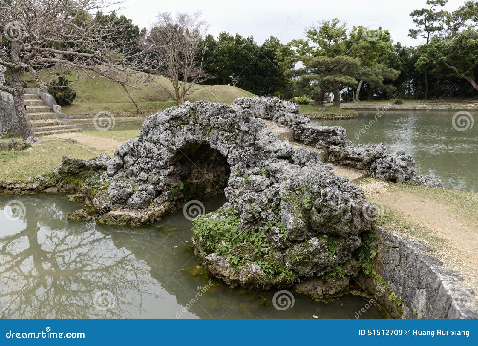 The stone bridge in Japan stock image. Image of okinawa - 51512709