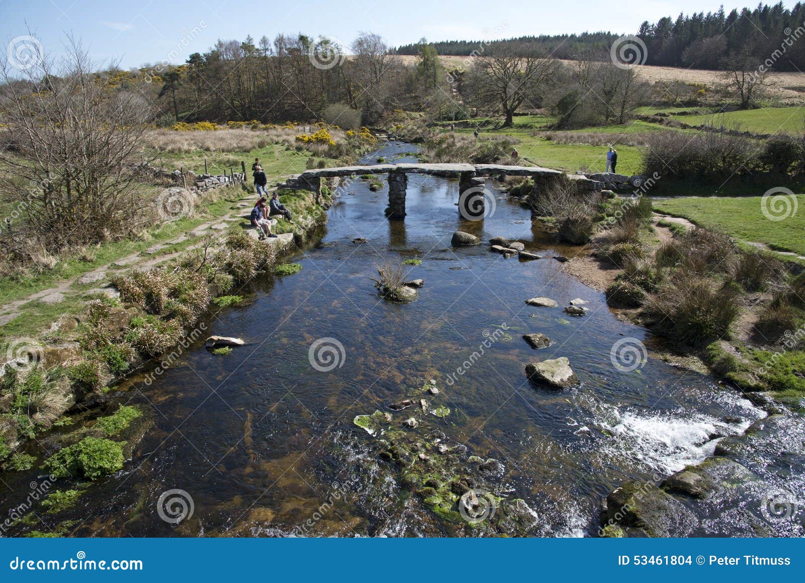 Stone bridge over river UK editorial stock image. Image of location ...