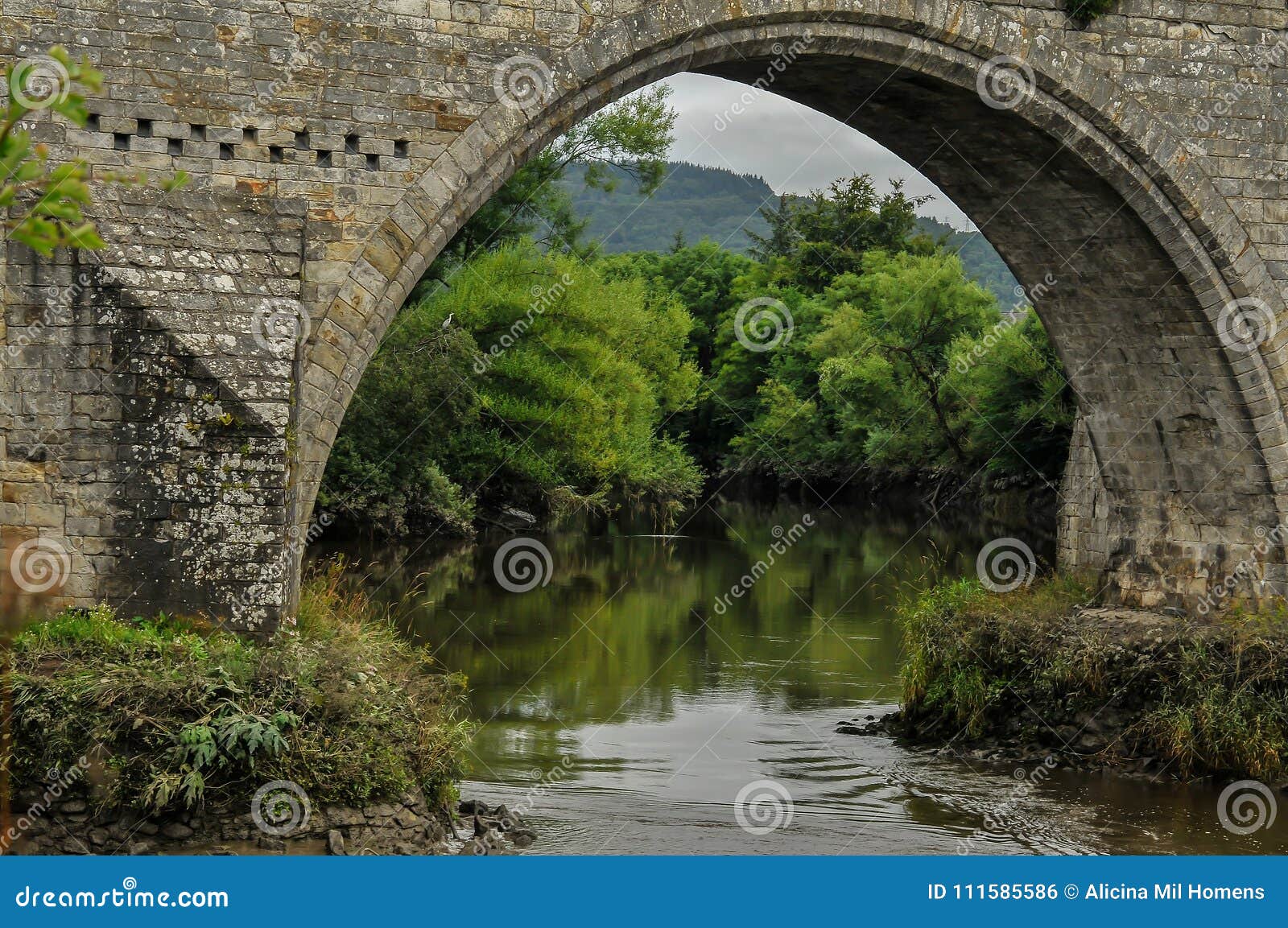 Medieval bridge stock photo. Image of architecture, summer - 111585586