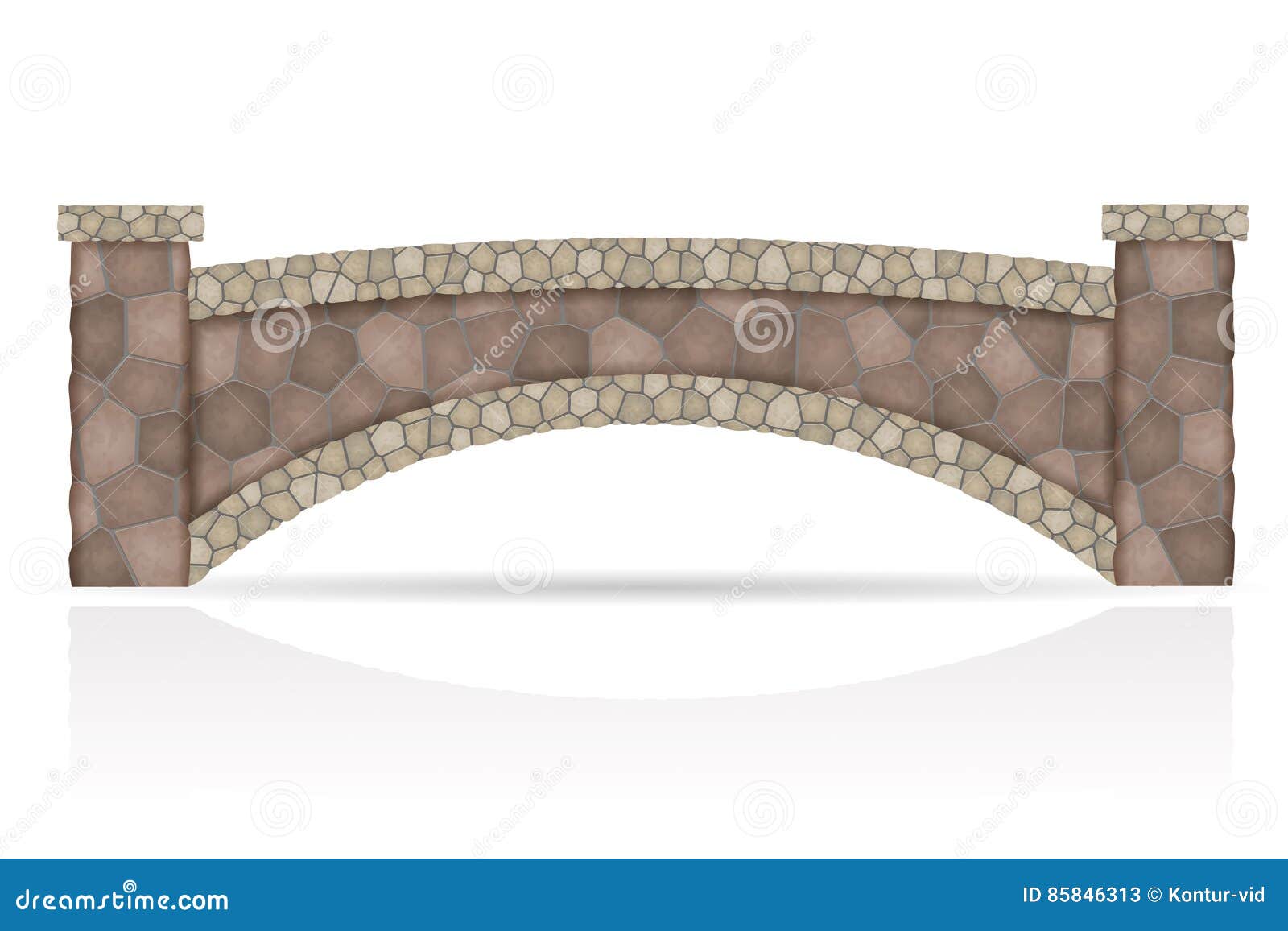 Stone Bridge Stock Vector Illustration Stock Vector - Illustration of ...