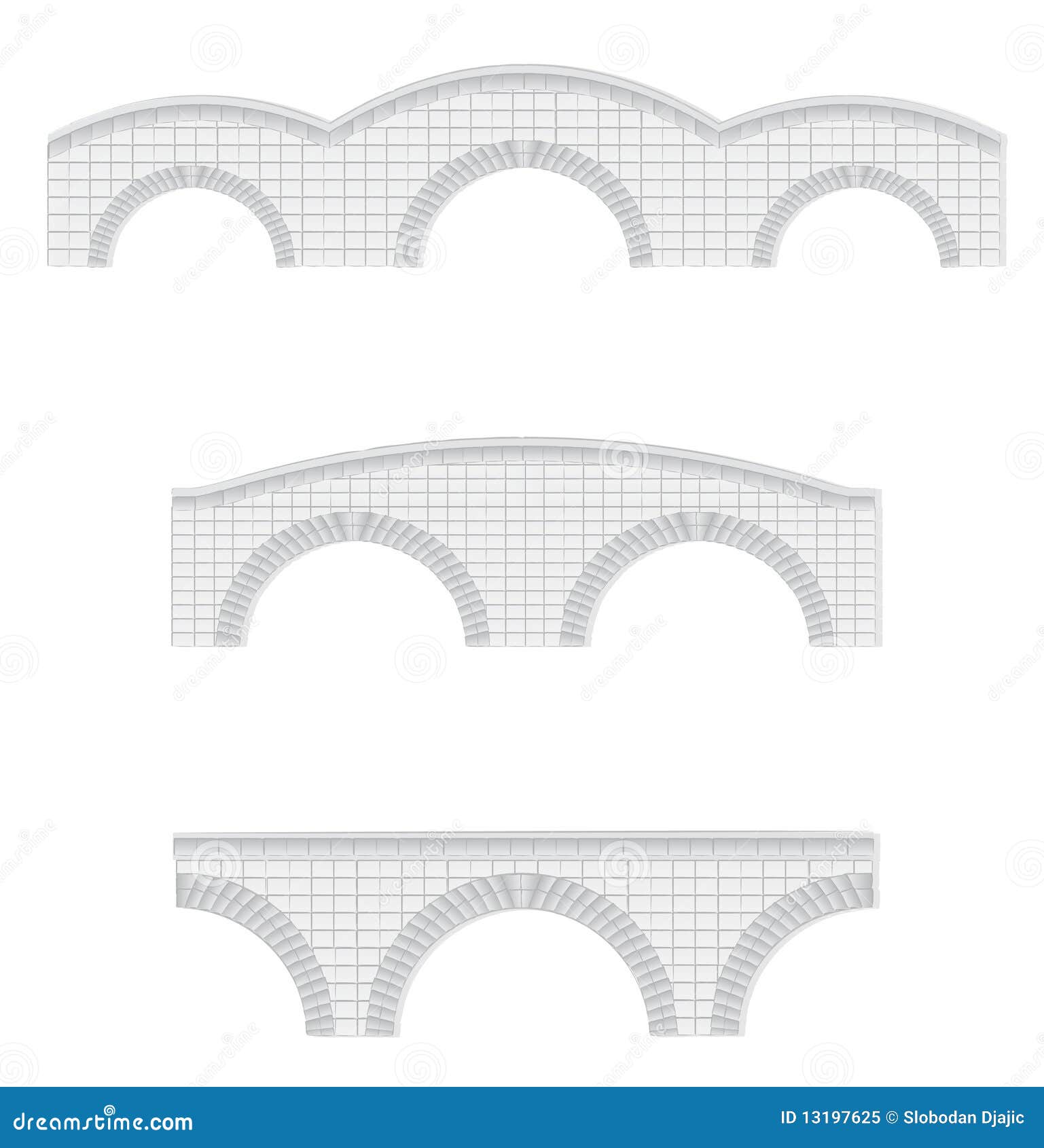 Stone Bridges Illustration Stock Vector Illustration Of Line 13197625