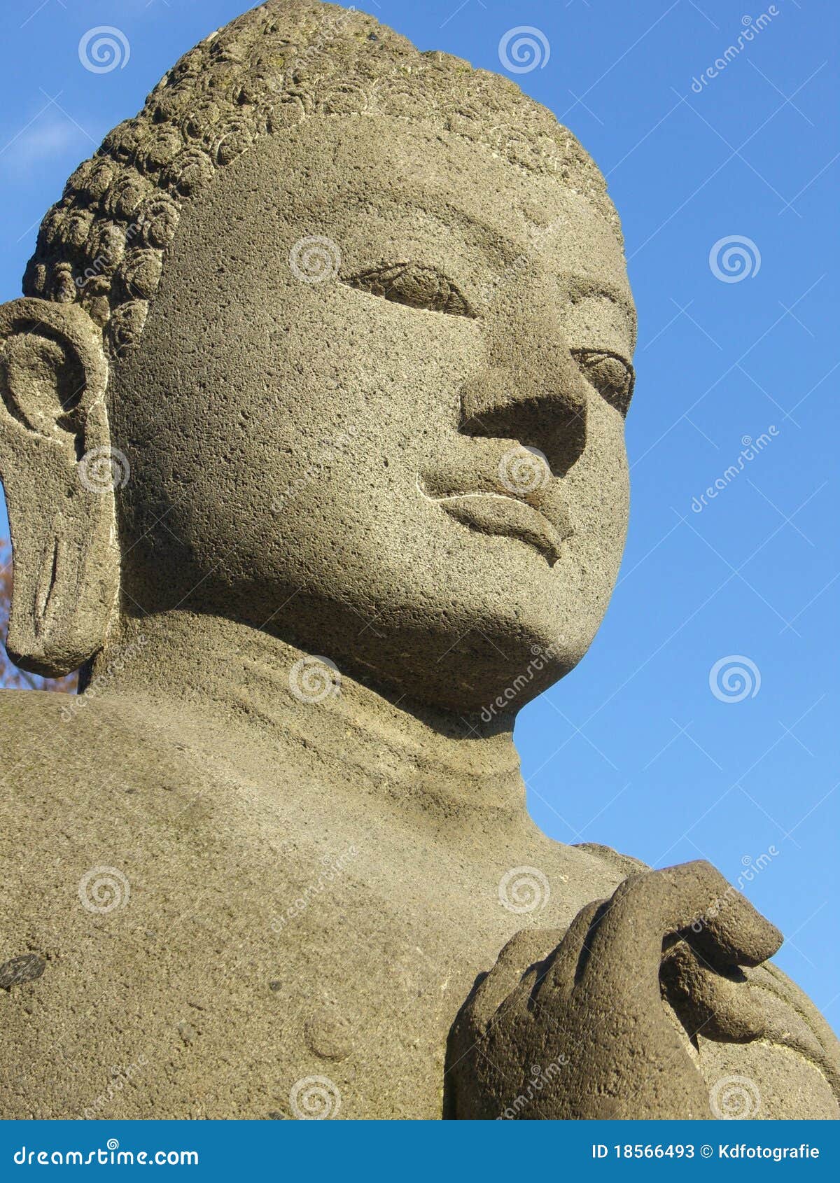 Stone Buddha stock image. Image of silent, calm, japan - 18566493