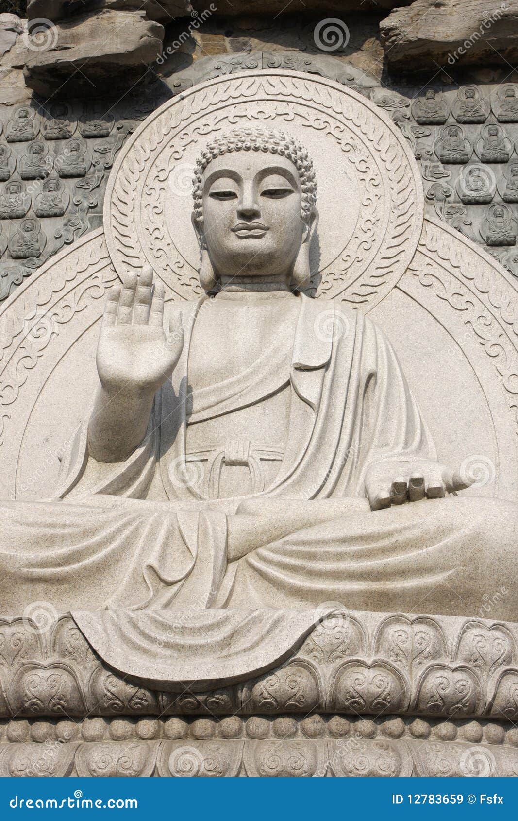 Stone Buddha Statue stock image. Image of symbol, chubby - 12783659
