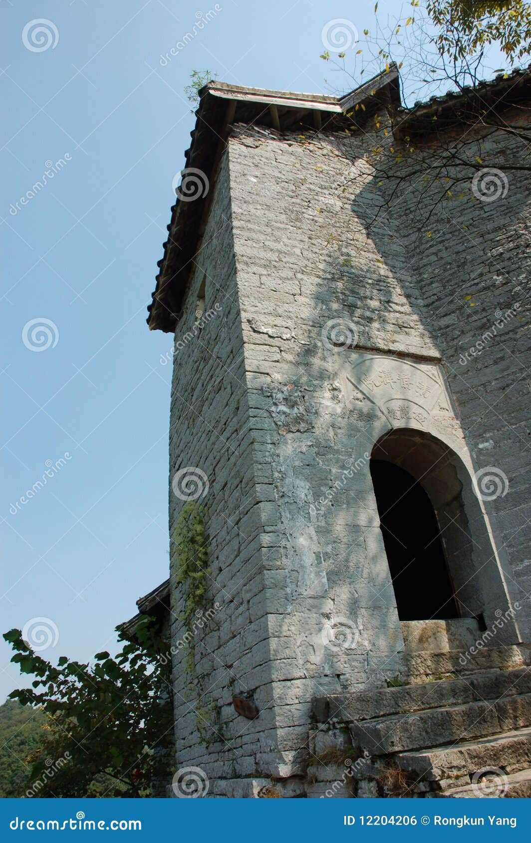 Stone building stock photo. Image of gate, history, blue - 12204206